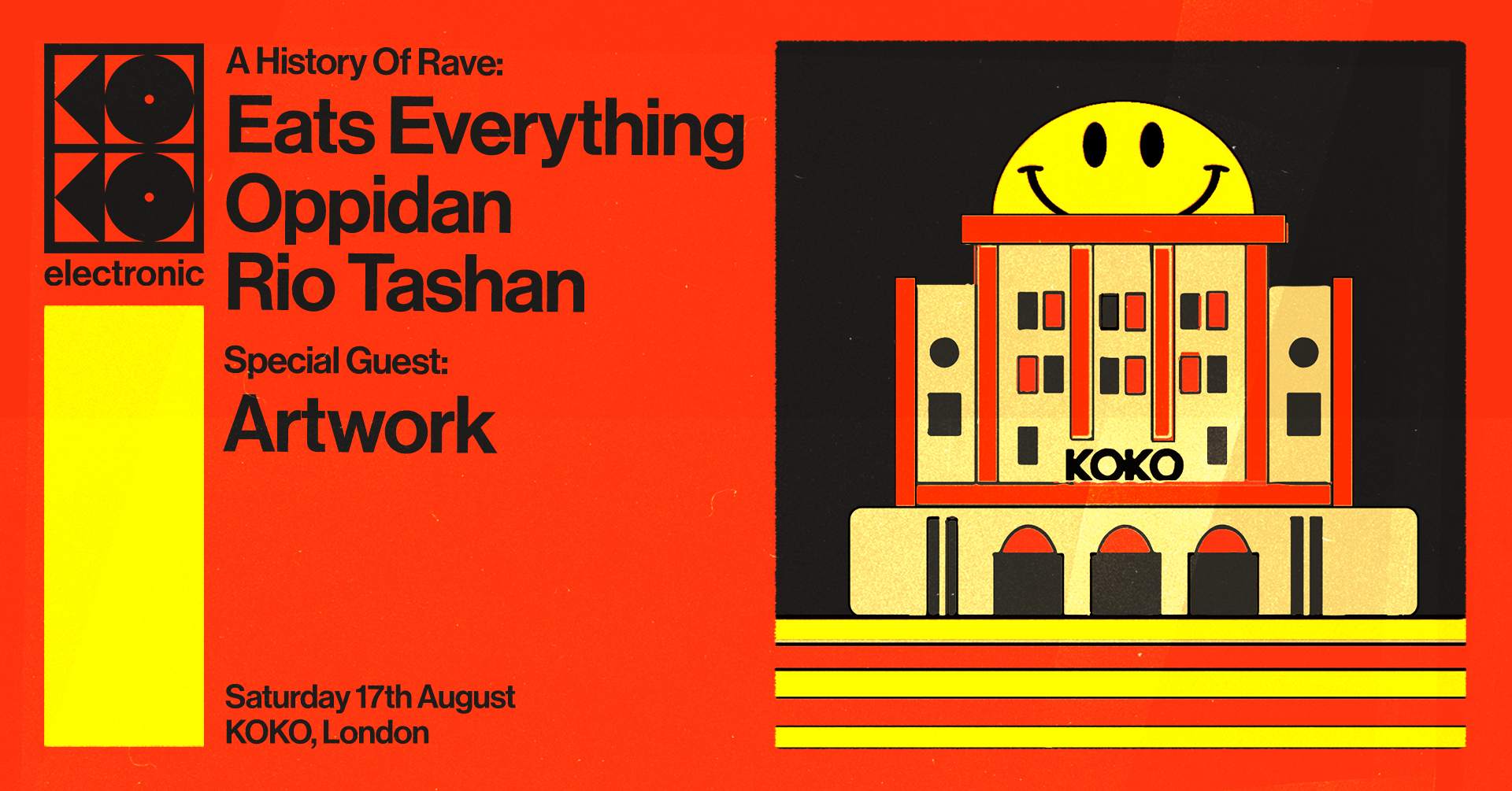 Eats Everything presents History of Rave at KOKO, London