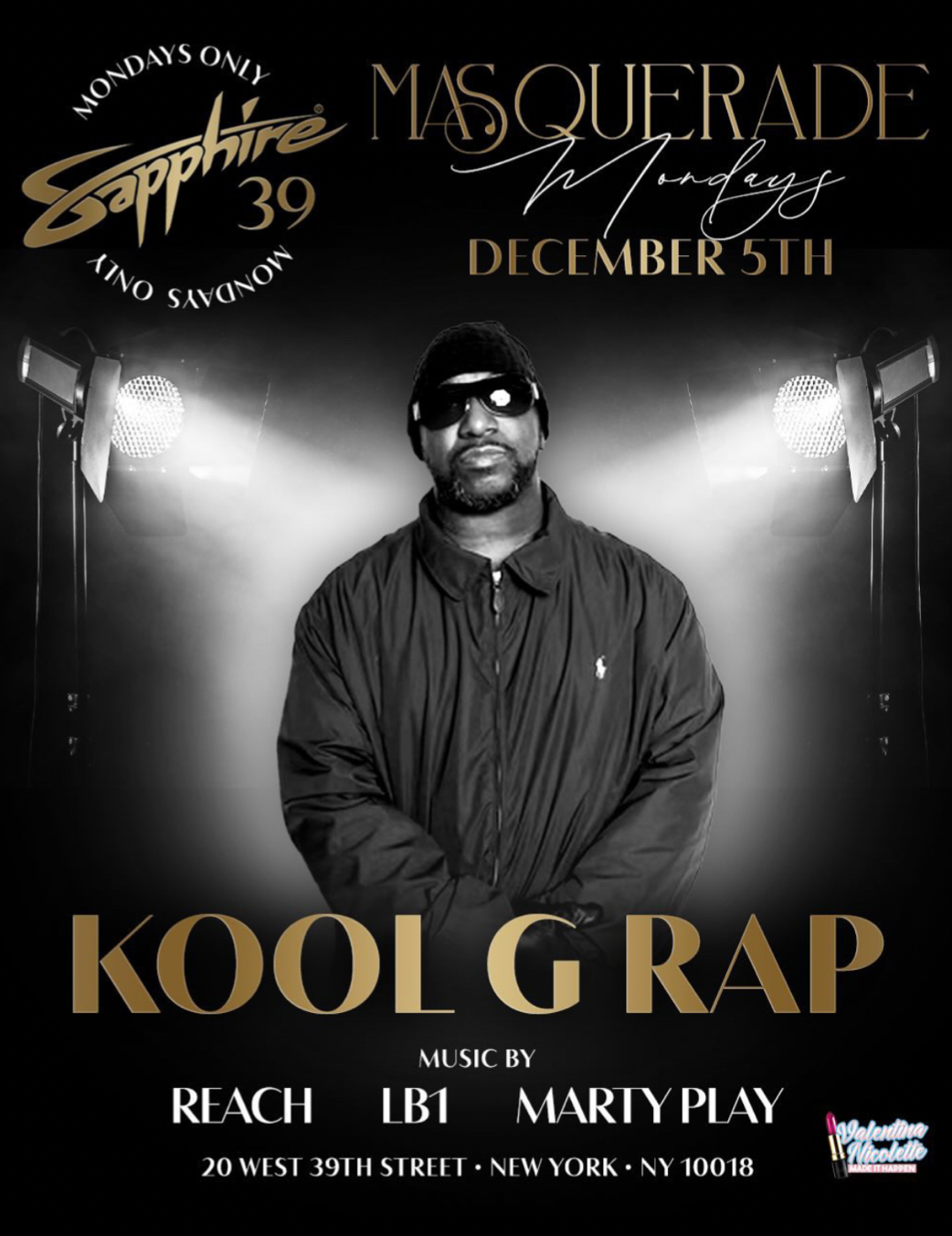 Kool G Rap will Perform at Sapphire 39 on 12/5 at Sapphire, New York City