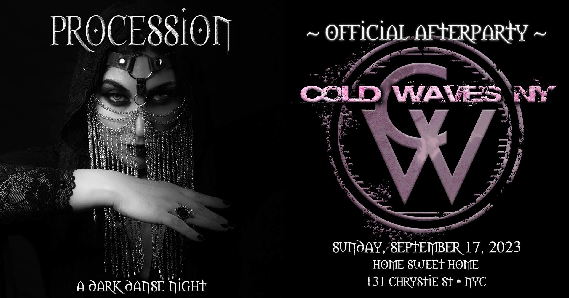 procession: official cold waves afterparty at Home Sweet Home, New York City