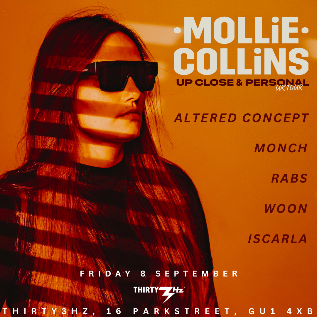 Thirty3Hz presents: Mollie Collins at Thirty3hz, South + East