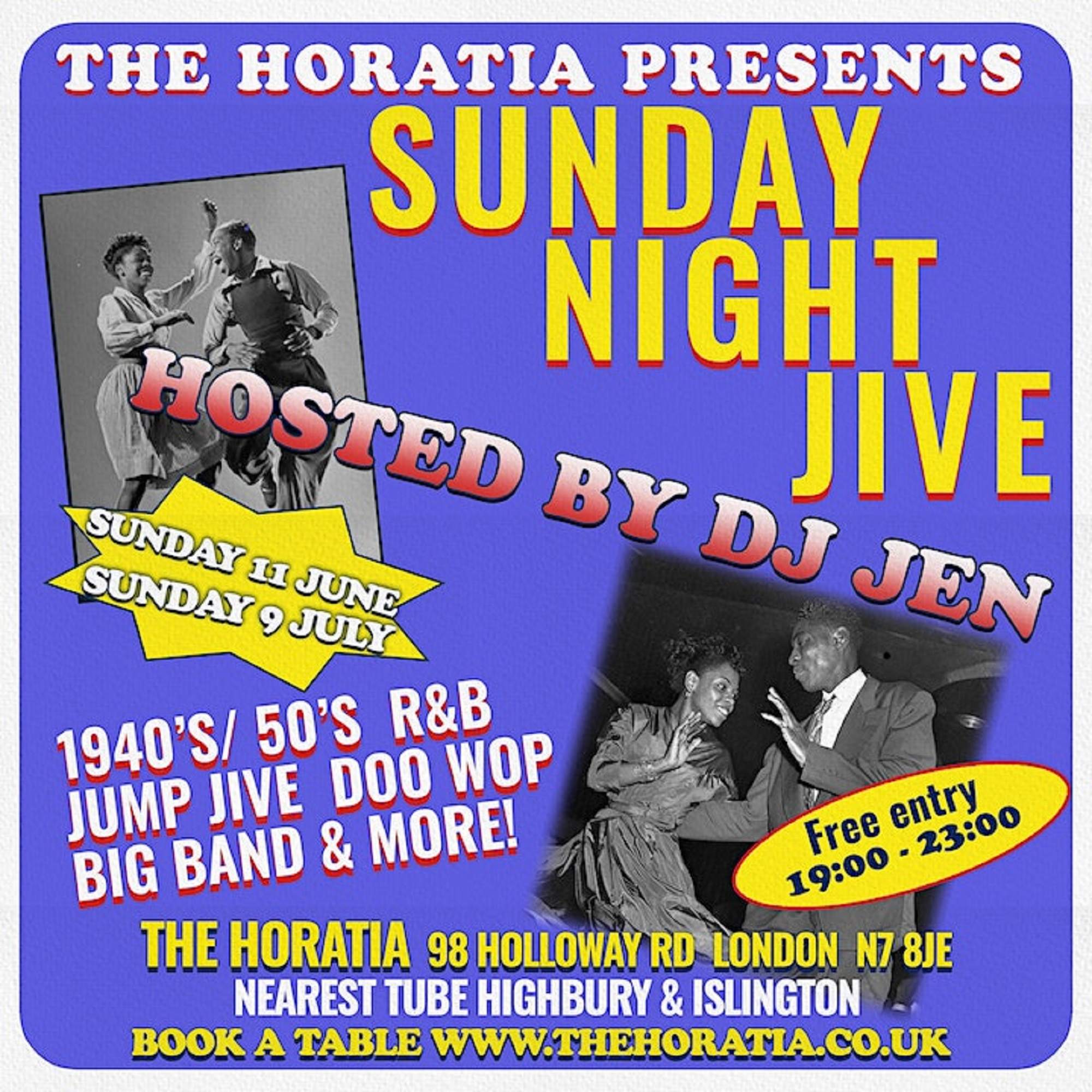 Jukebox Sunday Night Jive at The Horatia, London