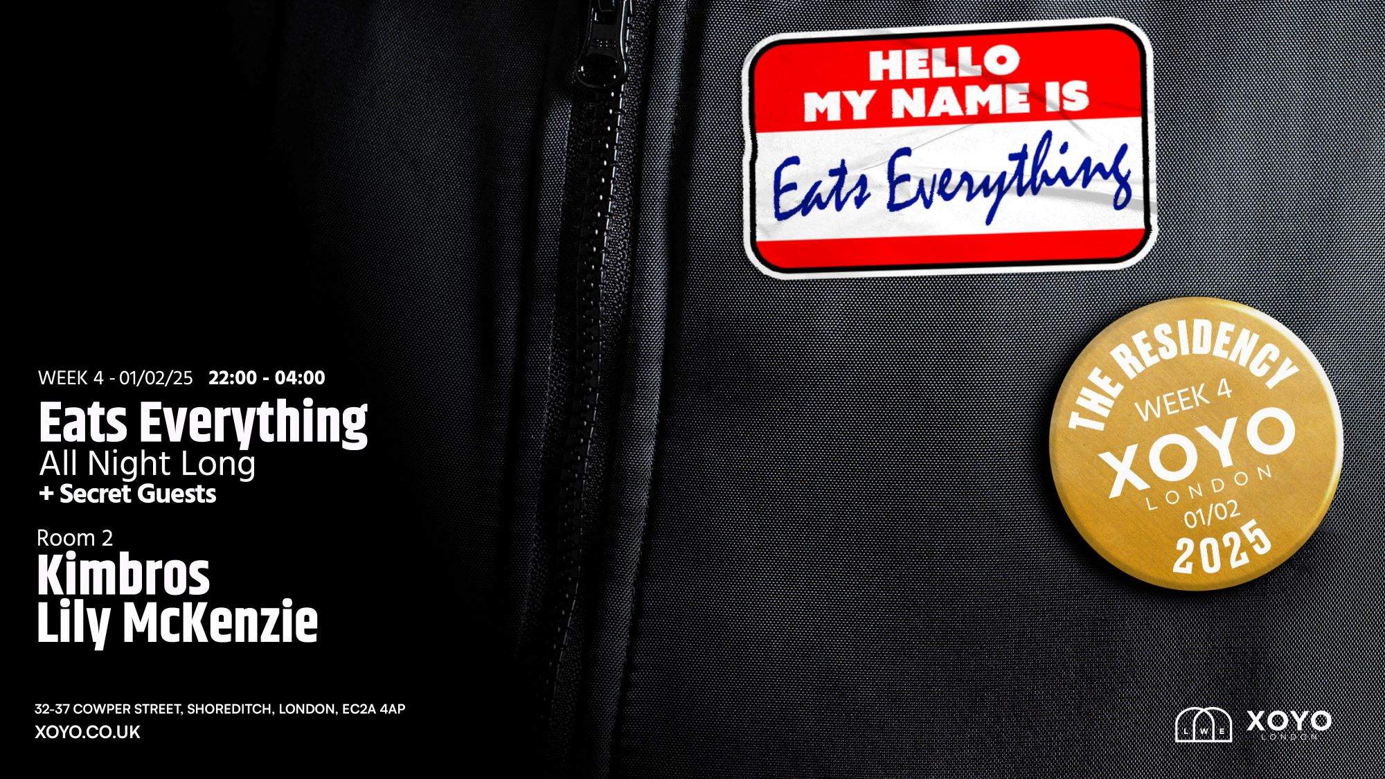 Eats Everything All Night Long (+ special B2B guests) at XOYO, London