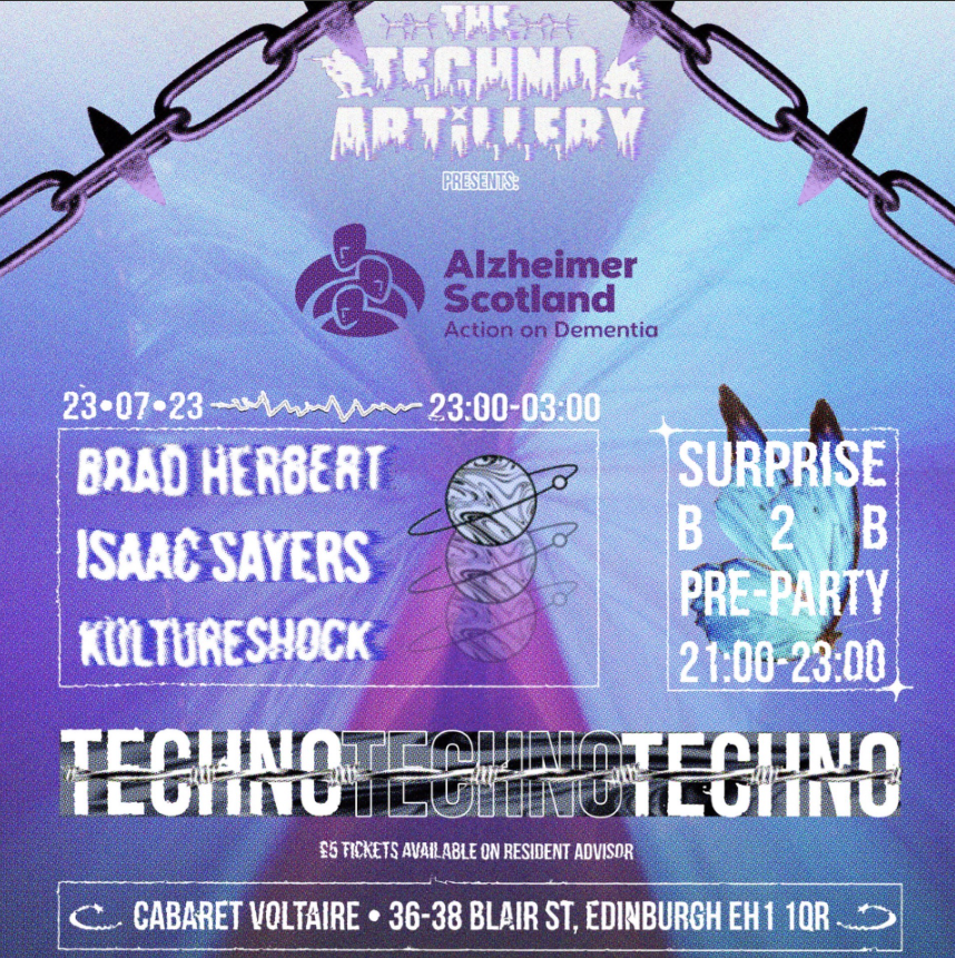 Techno Artillery Charity event Vol 2 at Cabaret Voltaire, Edinburgh