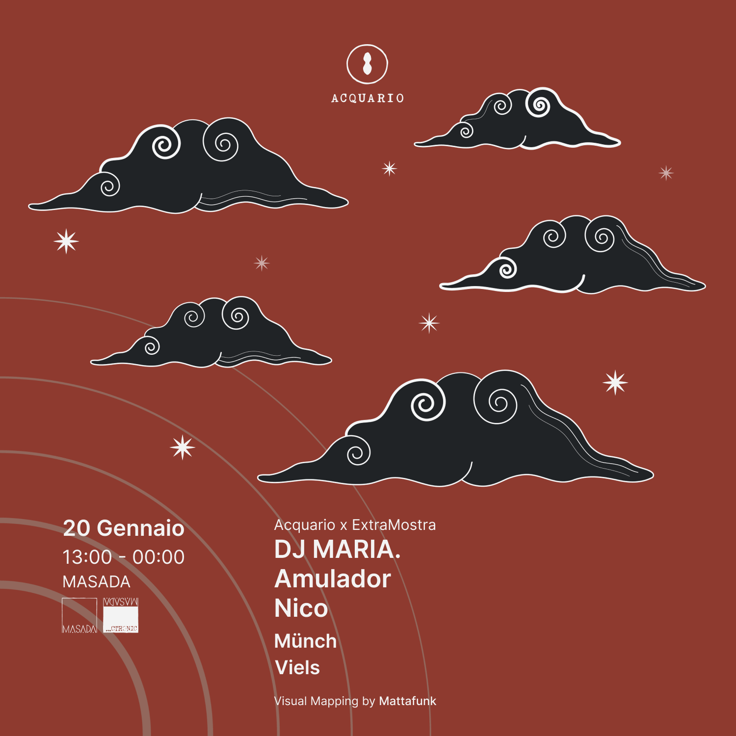 Acquario x ExtraMostra (DJ MARIA., Amulador, Nico) // Acquario (Masada ...