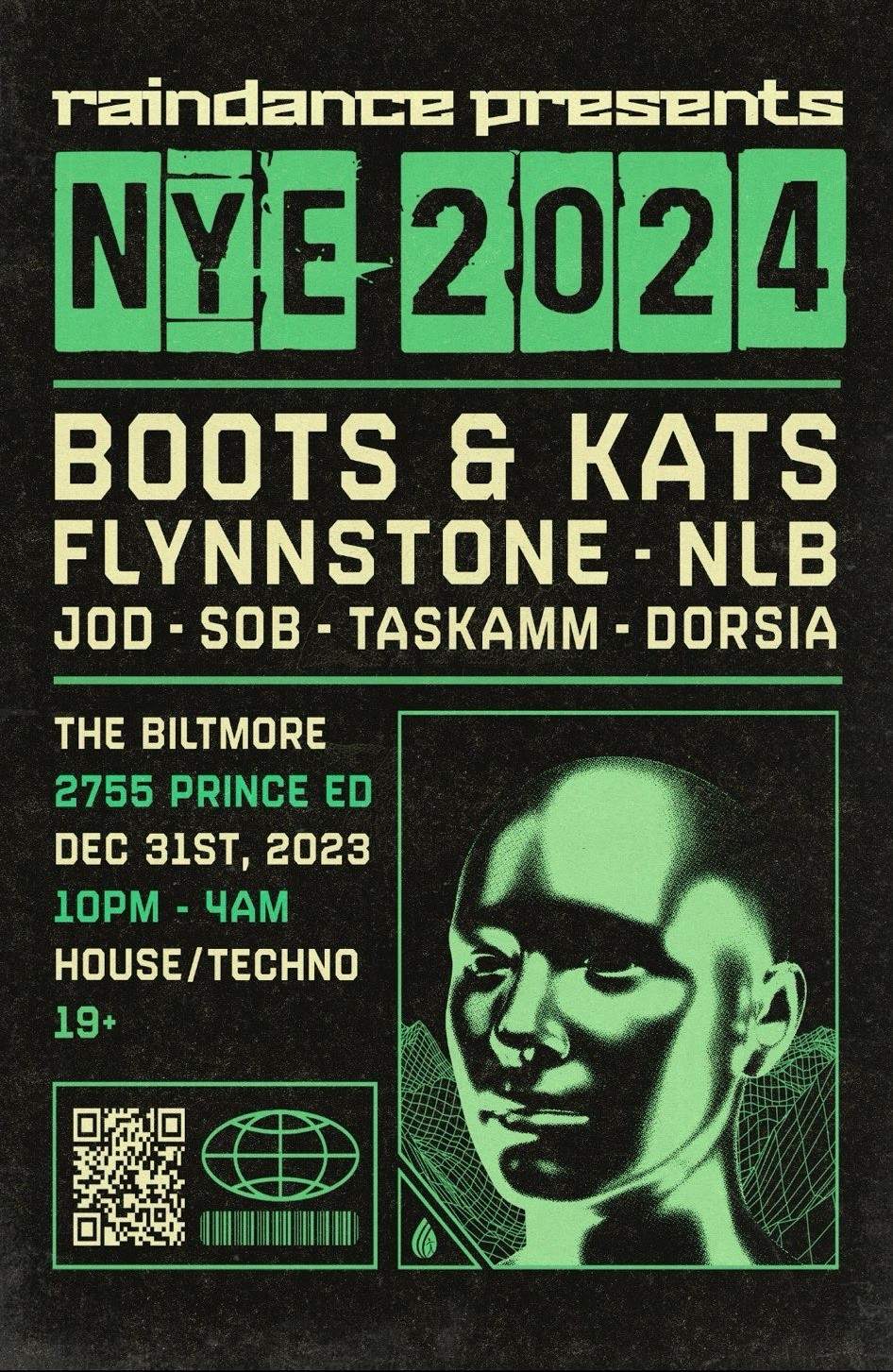 raindance presents: NYE 2024 at Biltmore Cabaret, Vancouver