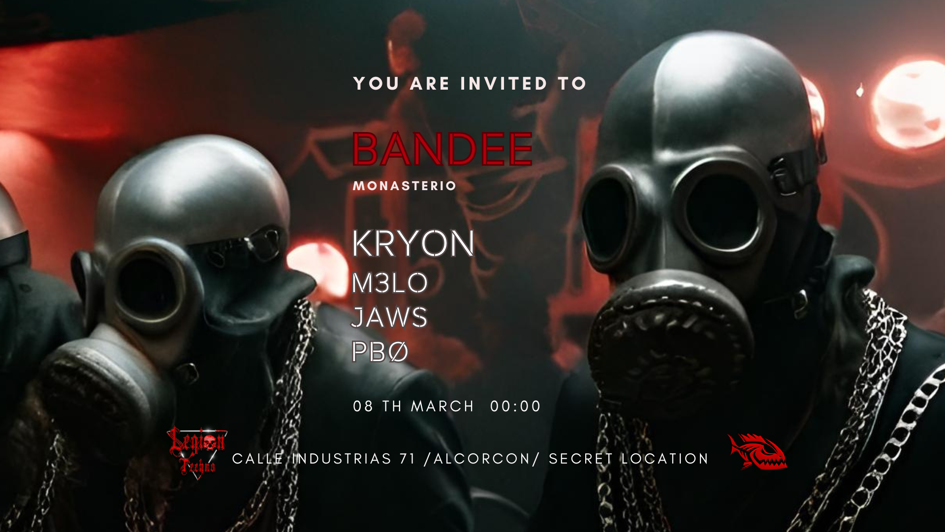 BANDEE/KRYON/M3LO/JAWS/PBØ at TBA, Madrid