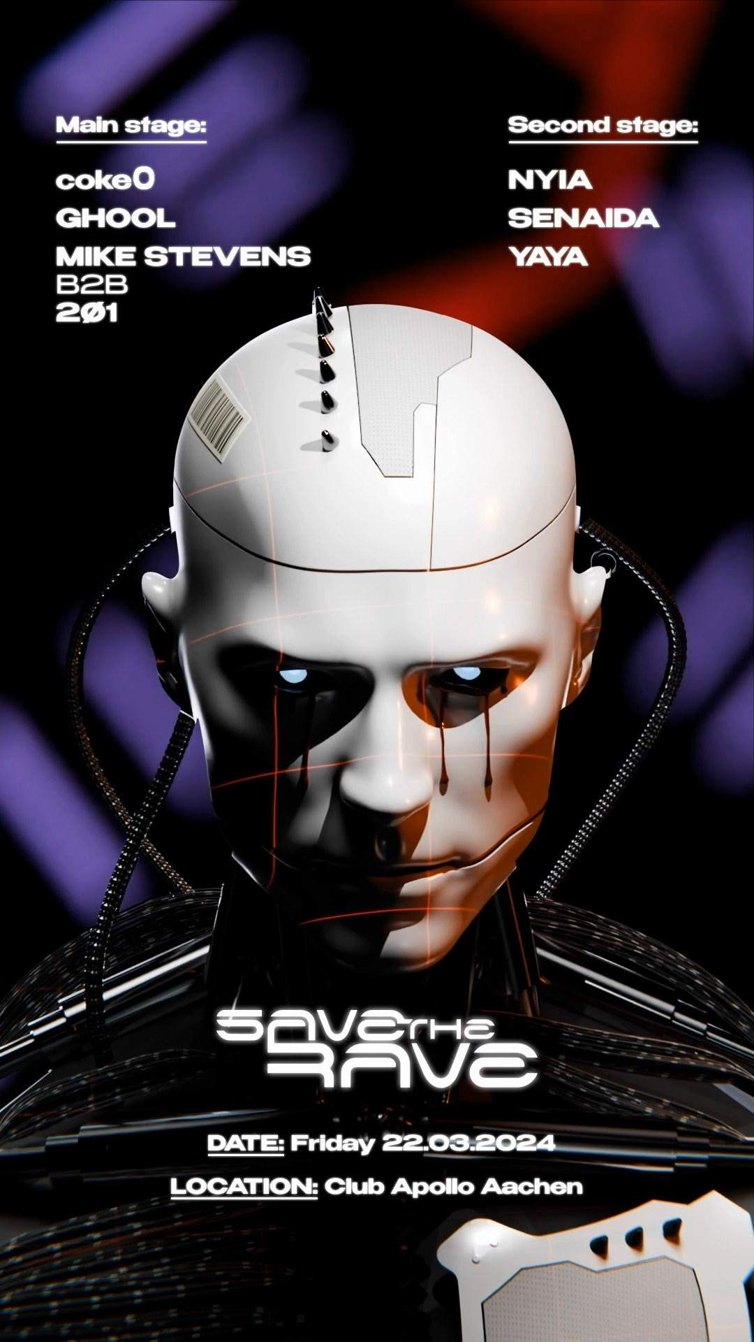 FR 22.03 • SAVE THE RAVE • Club Apollo Aachen bei Apollo-Aachen, Köln