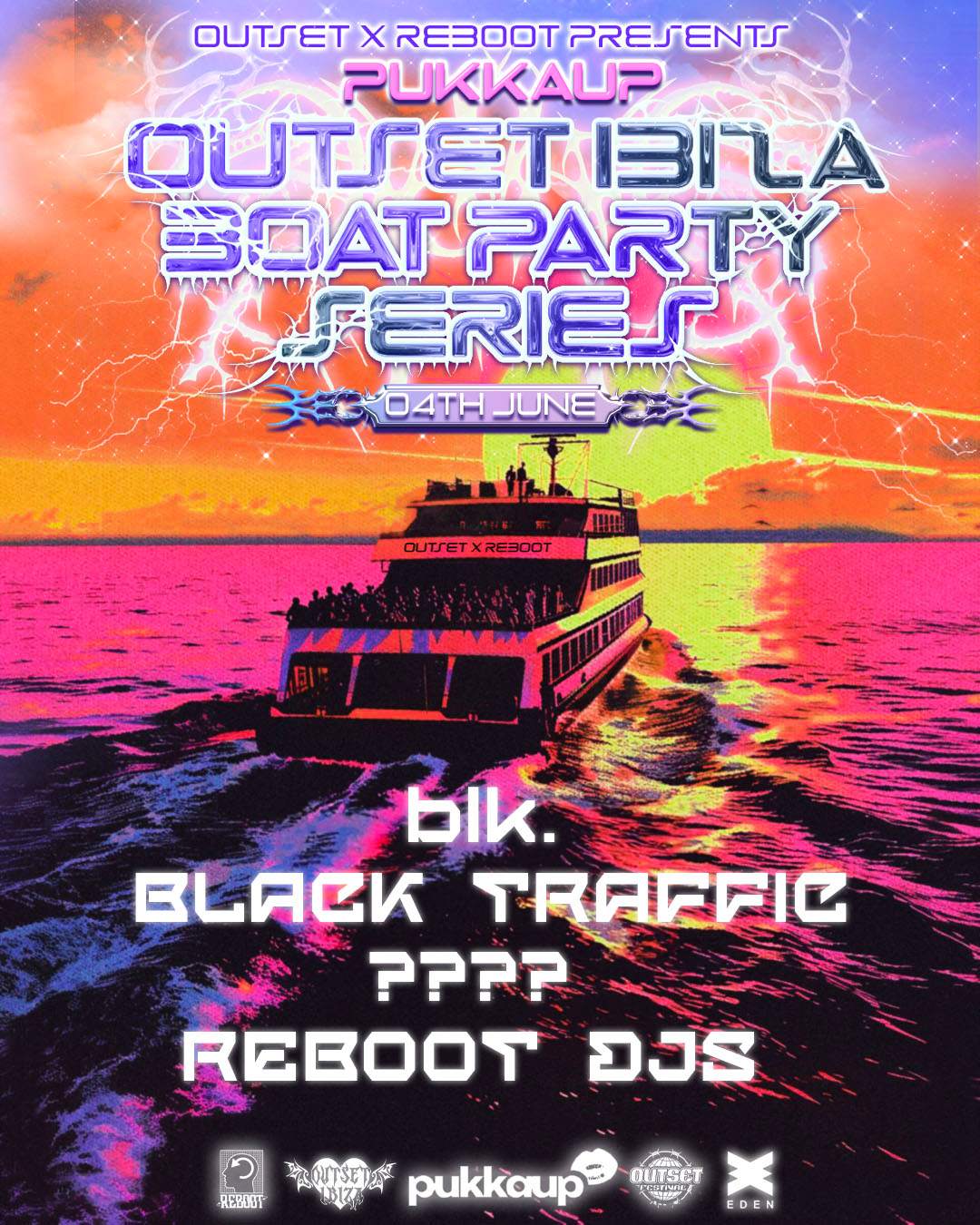 Outset X Reboot presents: The Pukka Up Boat Party (4th June - blk ...