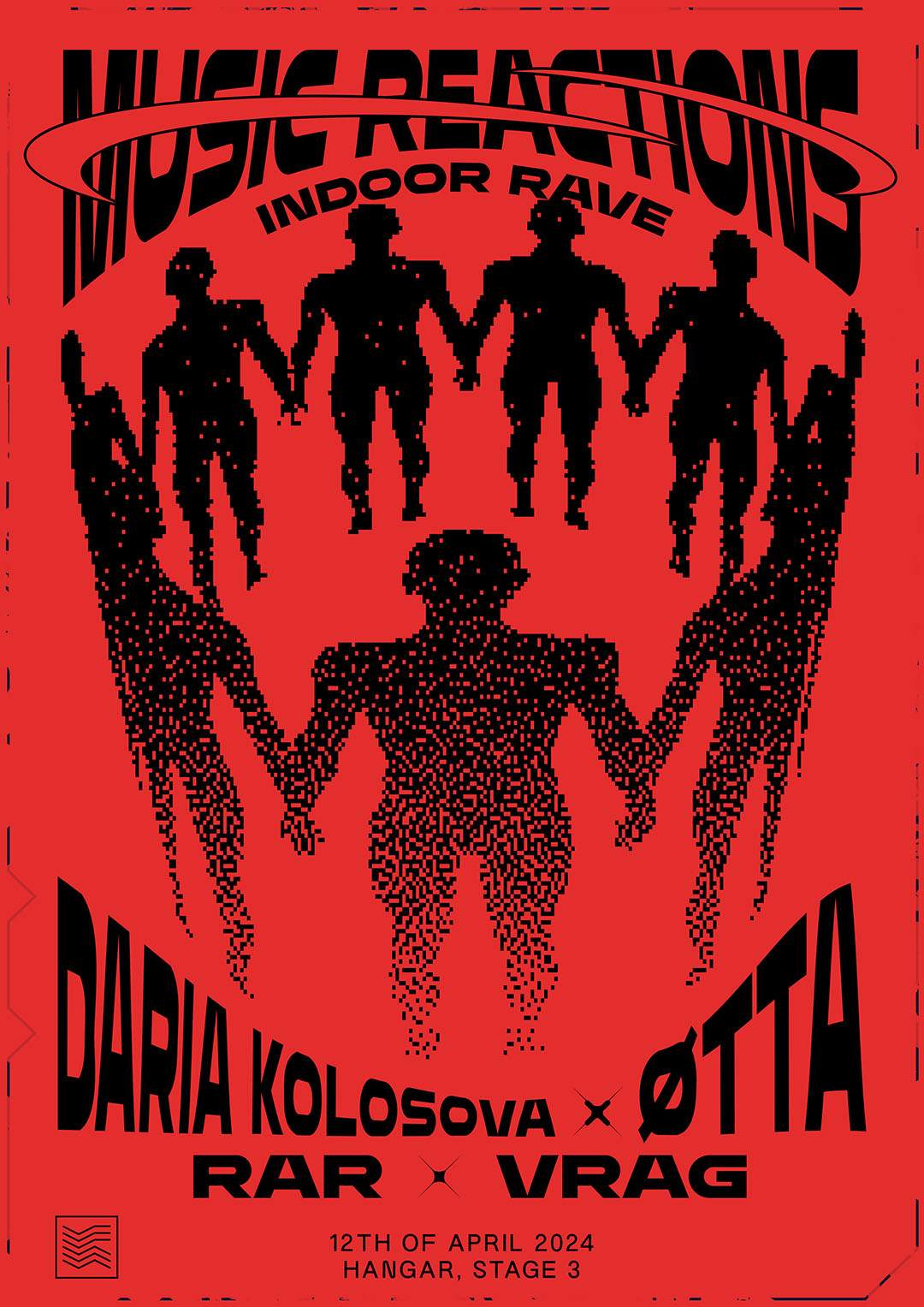 Music Reactions Indoor Rave: April at Hangar, Belgrade