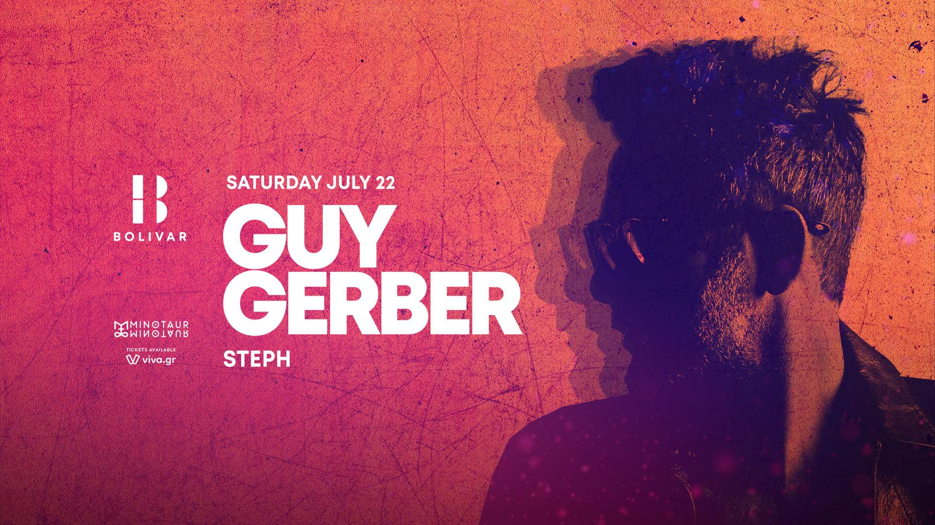 Guy Gerber I Sat July 22 I Bolivar at Bolivar Beach Bar, Athens