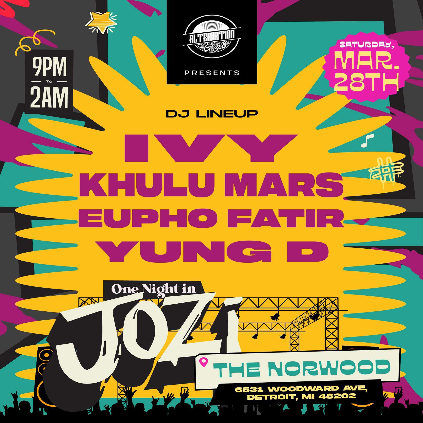 One Night In Jozi at The Norwood Theatre, Detroit