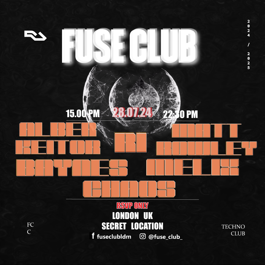 FUSE CLUB: LONDON TECHNO CLUB - 2024 Summer Showcase - (RSVP ONLY) at ...