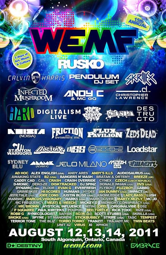 Wemf 2011 - Rusko, Skrillex, Andy C, Pendulum, and More at South ...