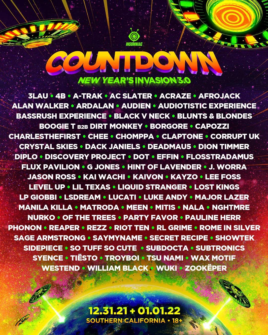 Countdown NYE Socal 2021 en NOS Event Center, Los Angeles