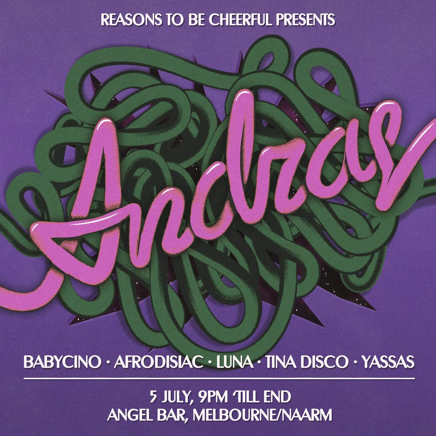 Reasons To Be Cheerful with András at Angel Music Bar, Melbourne