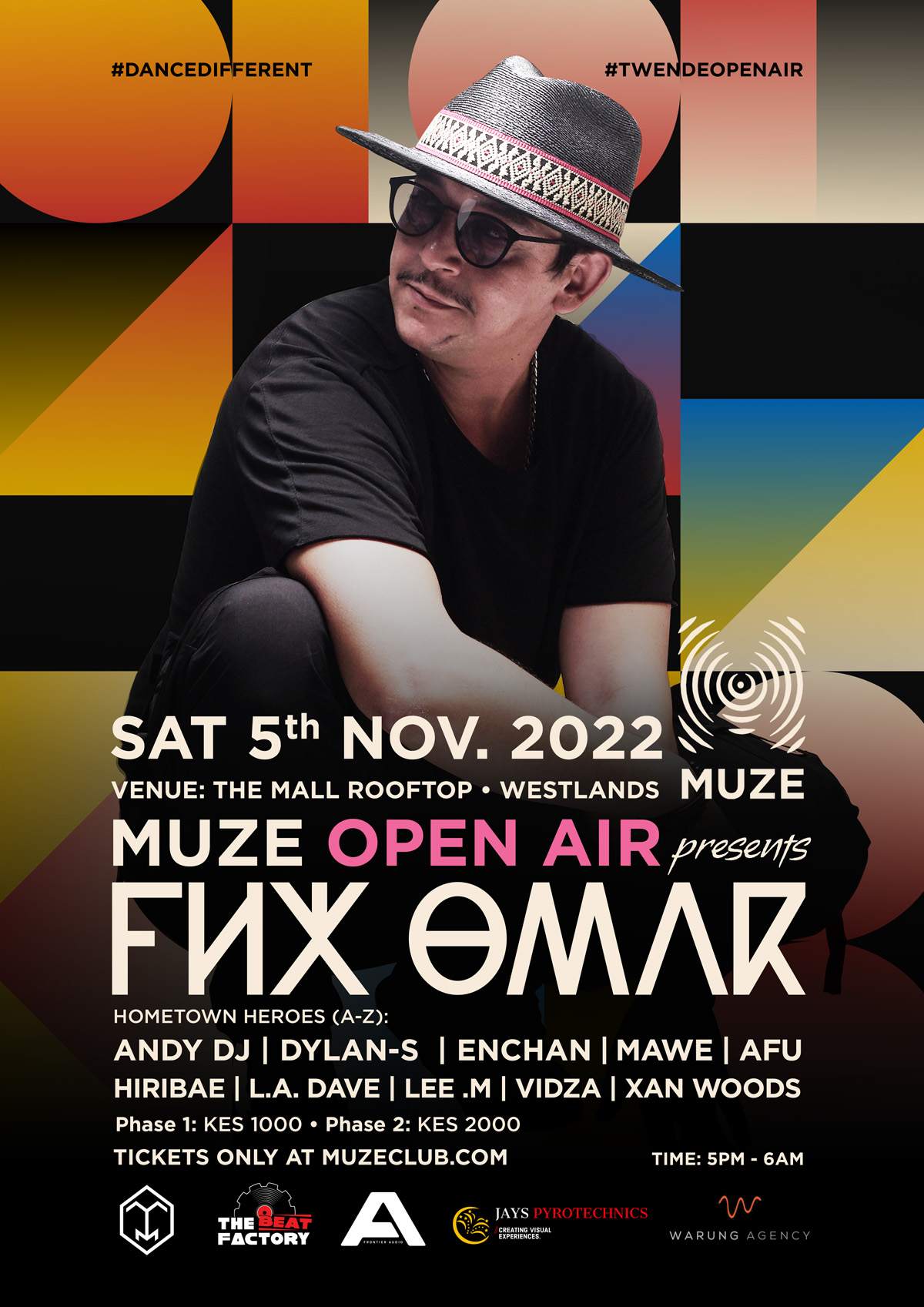 Muze OPEN AIR PRES. FNX Omar at The Mall Rooftop, Nairobi