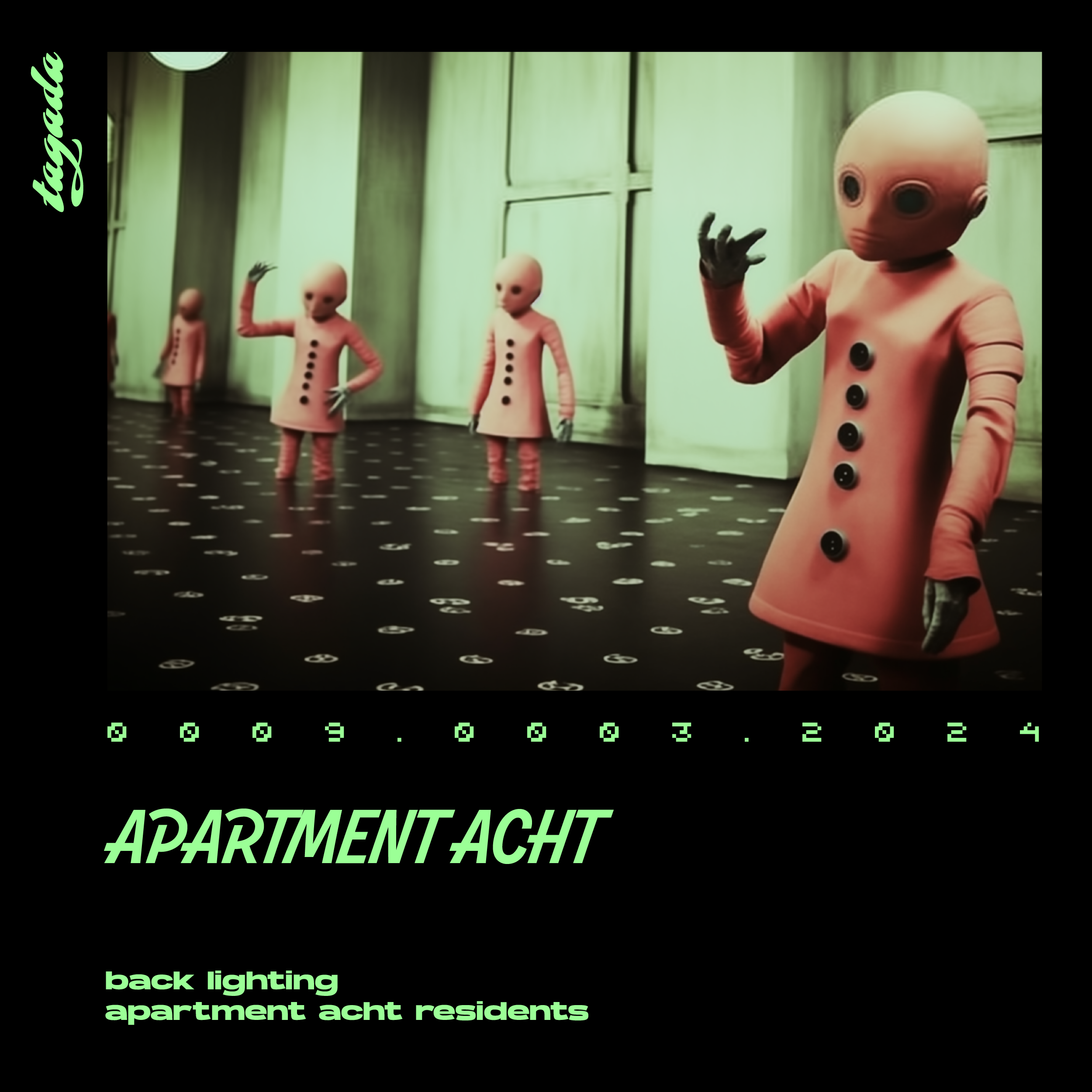Apartment Acht invites Back Lighting at Tagada, Vienna