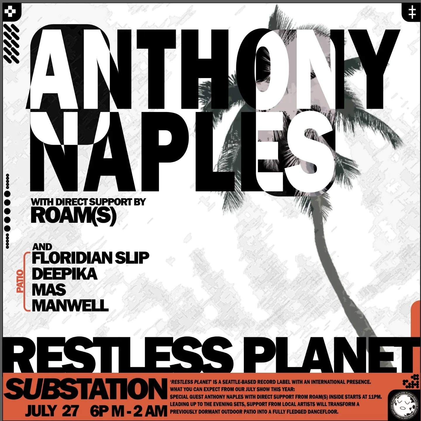 Restless Planet presents: Day & Night Party with Anthony Naples at ...