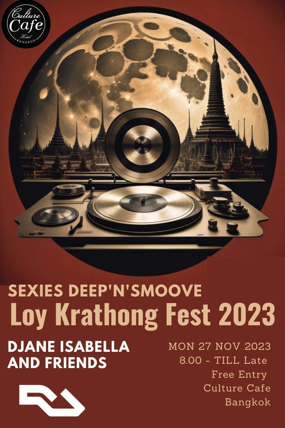 Sexies Deep'n'Smoove 'Loy Krathong' Fest 2023 at Culture Cafe, Bangkok