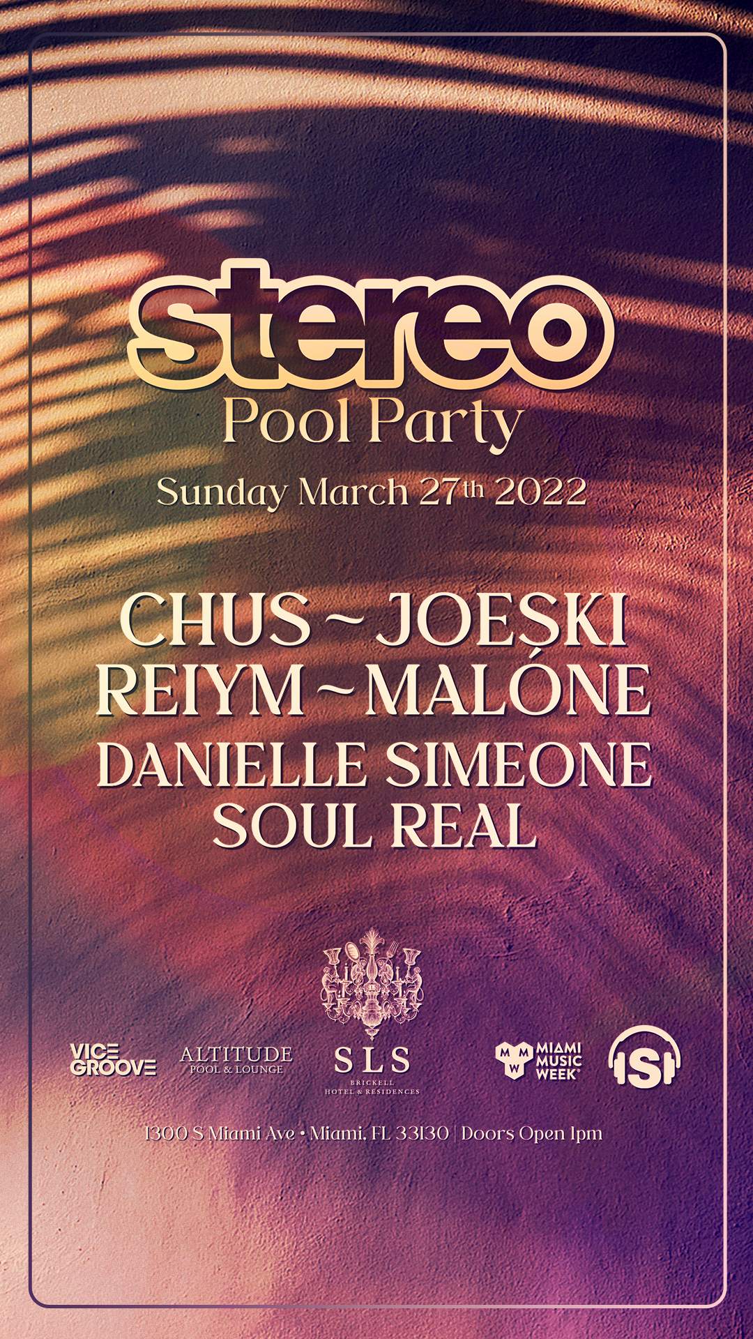 STEREO Pool Party • Miami Music Week at SLS Brickell, Miami