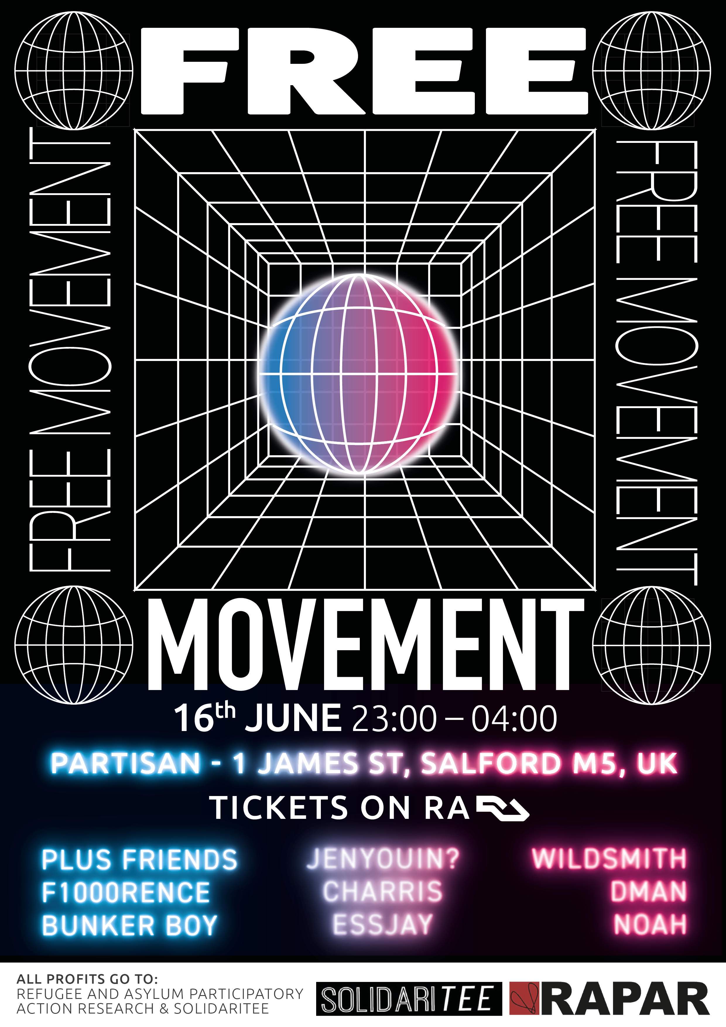 Free Movement at Partisan Collective, Manchester