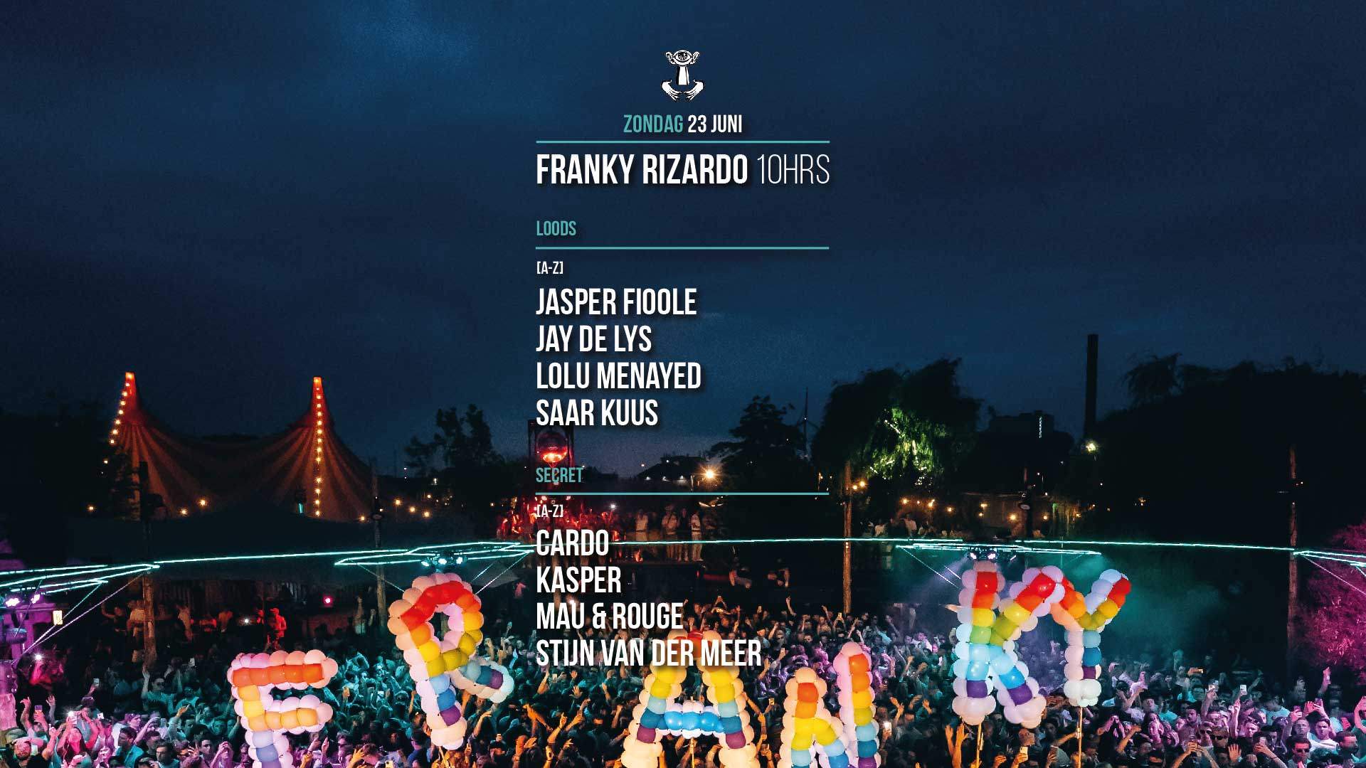 23 JUN - Franky Rizardo 10HRS | SOLD OUT at Thuishaven, Amsterdam