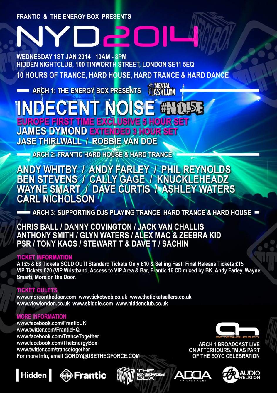 Frantic & The Energy Box present NYD 2014 - The Last Ever Trance & Hard ...