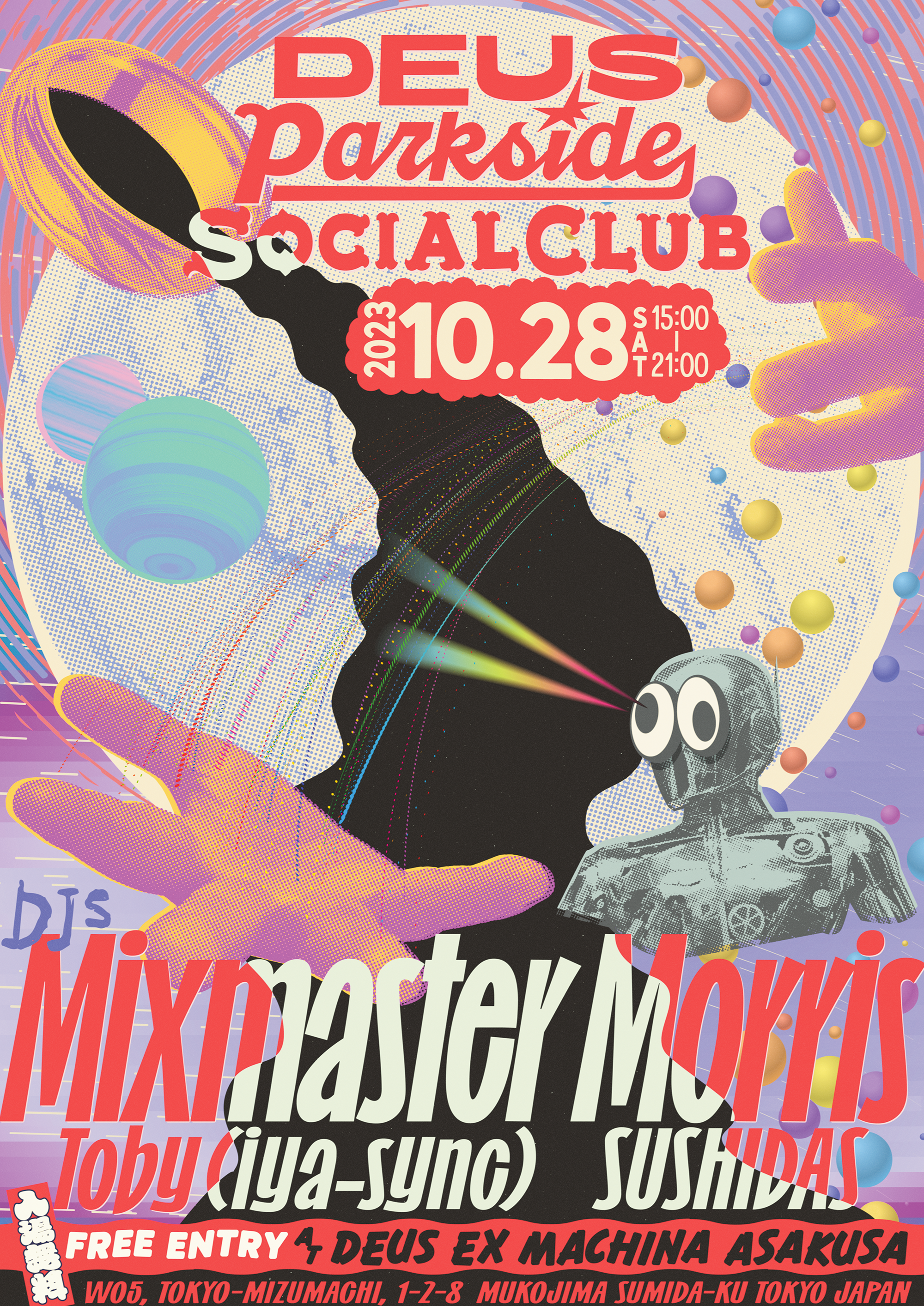 DEUS Parkside Social Club feat. Mixmaster Morris at Deus Ex Machina ...