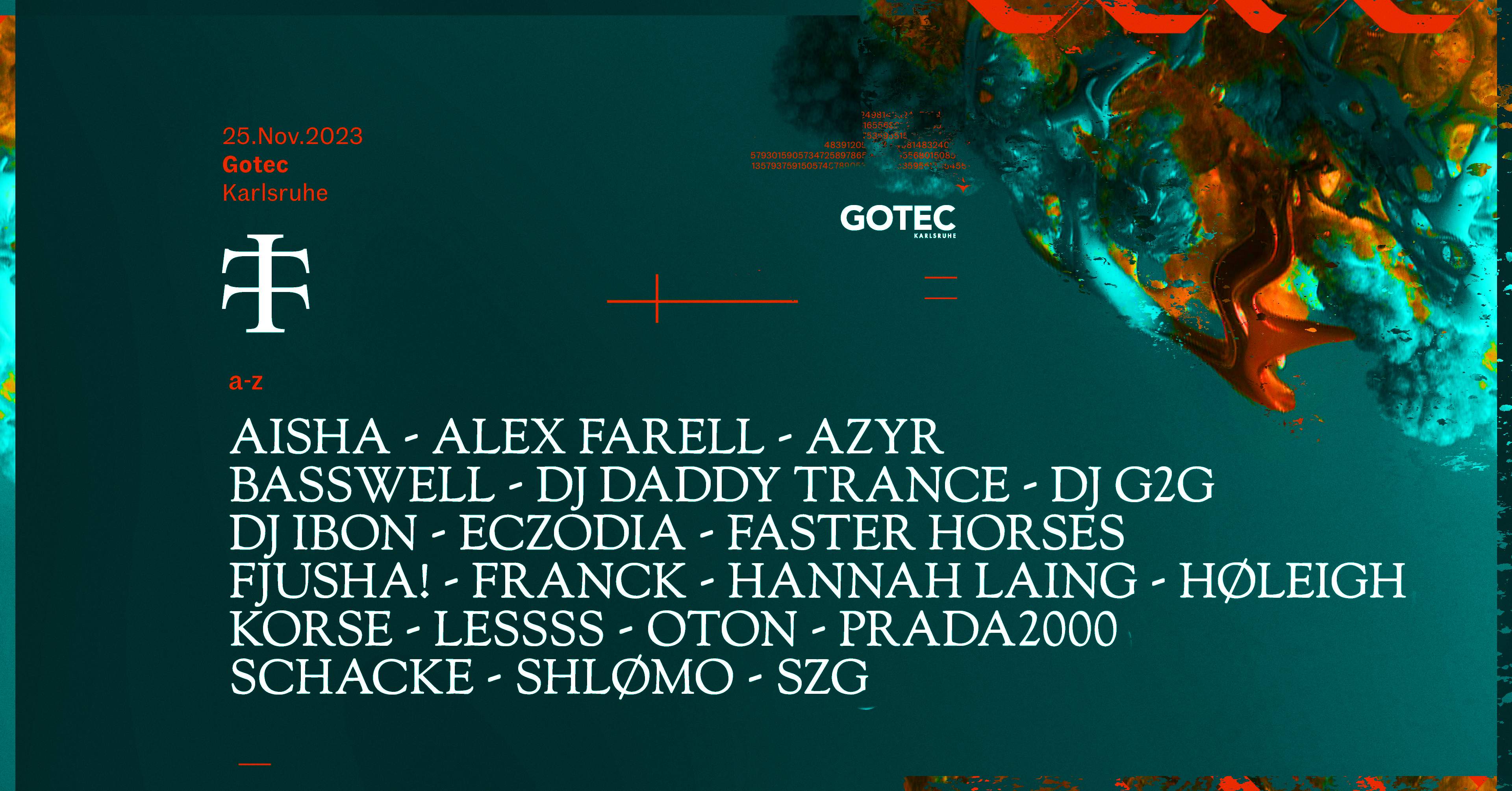 Teletech Gotec: Basswell, Shlomo, BAUGRUPPE90, DJ IBON, Azyr, Lessss at Gotec, Karlsruhe