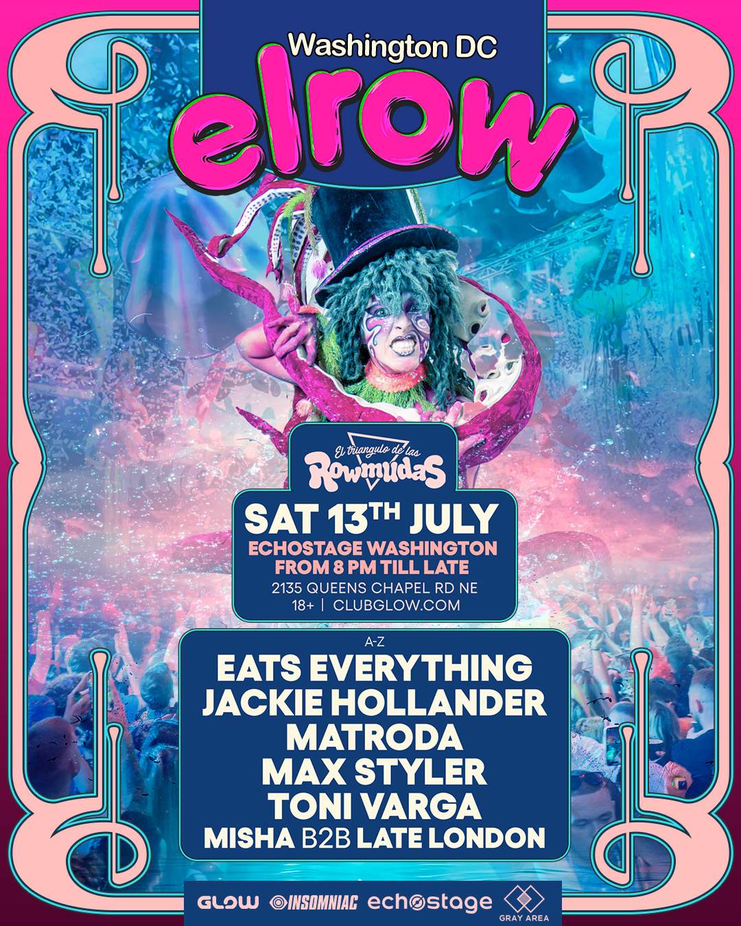 elrow DC: El Triangulo de las Rowmudas [NIGHT TWO] at Echostage ...
