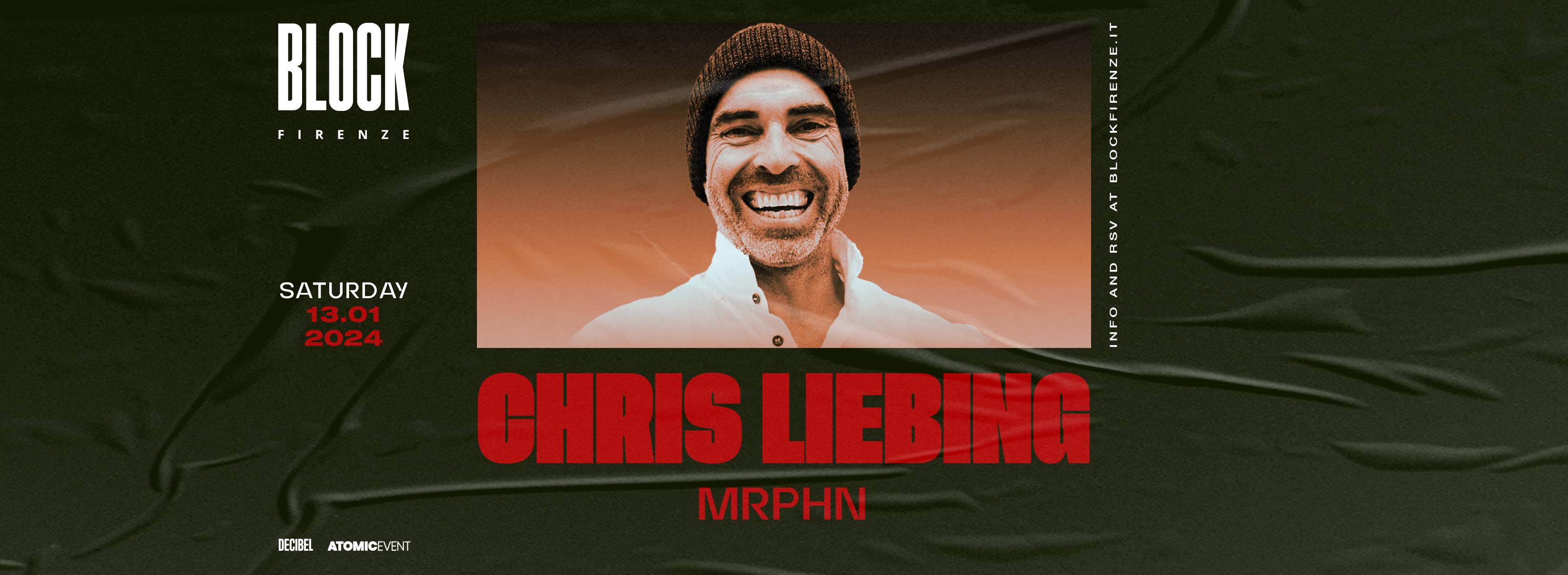 Chris Liebing + MRPHN at Block Club (River Club), Florence