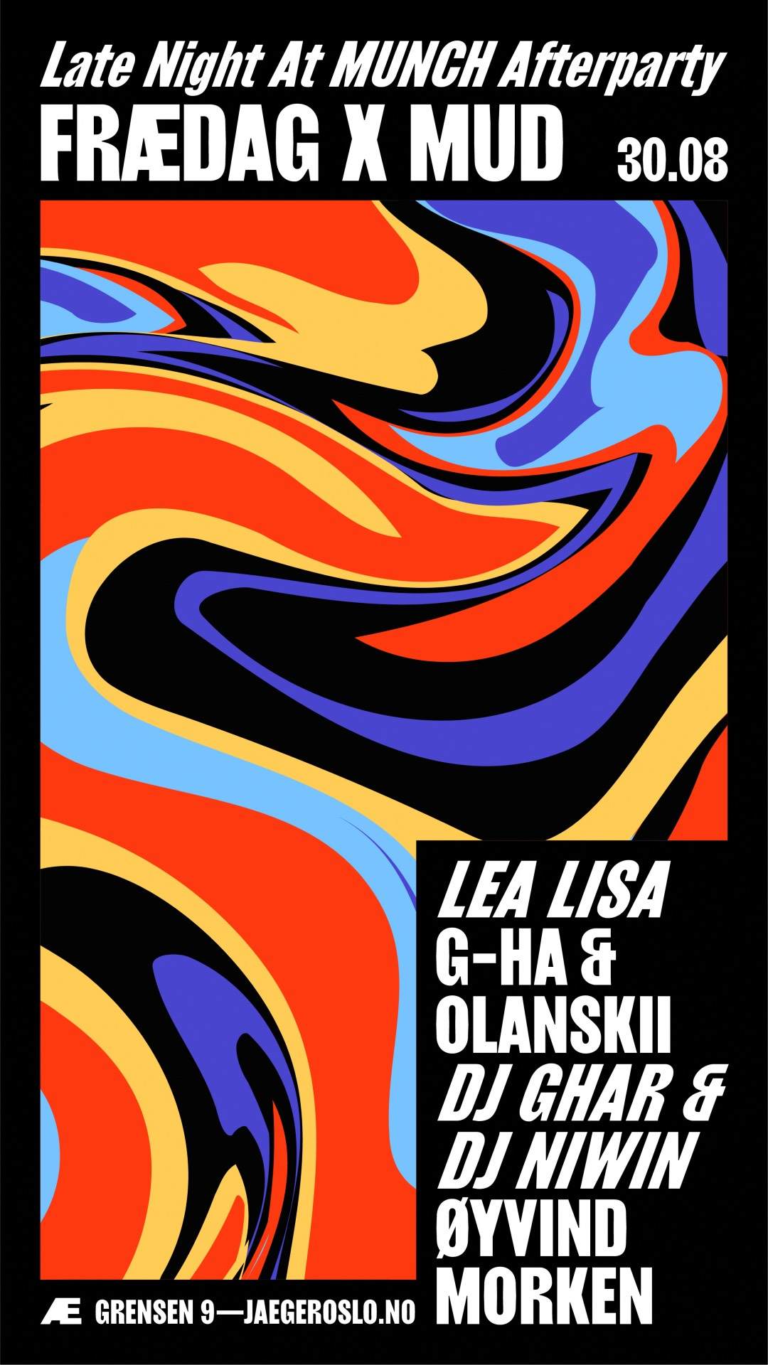 Frædag x MUD x Late Night Munch (afterparty): Lea Lisa at Jaeger, Oslo
