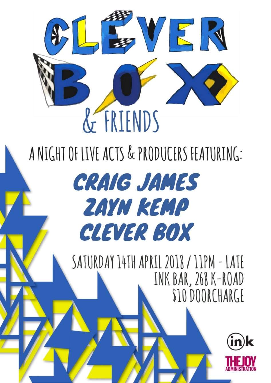 Clever Box & Friends en Ink Bar, Auckland
