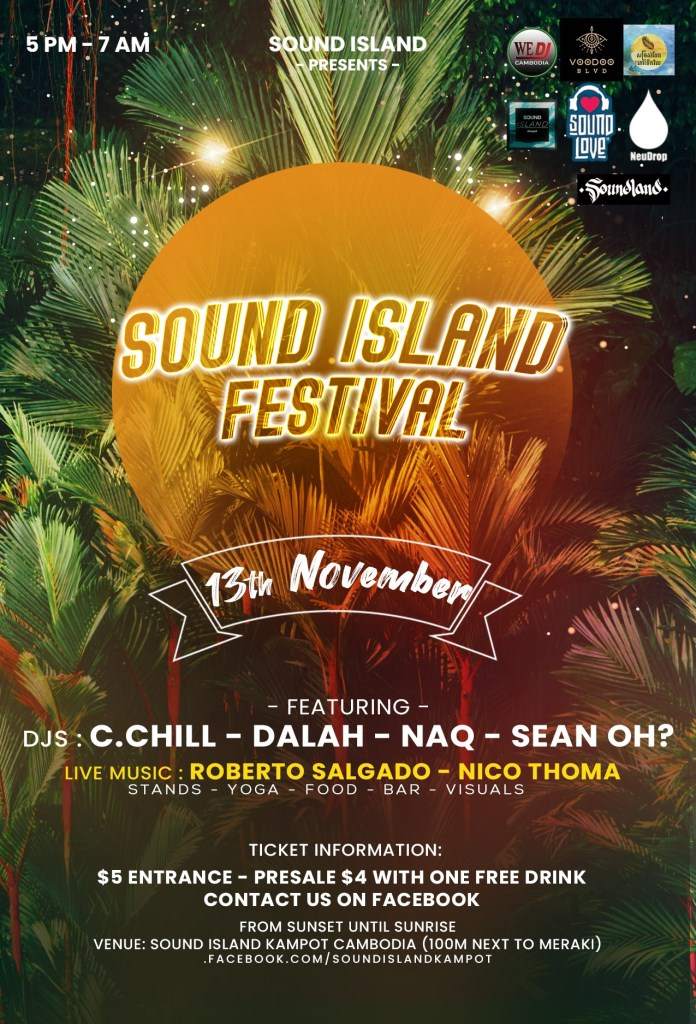 Sound Island Festival en Sound Island Kampot Cambodia, Camboya