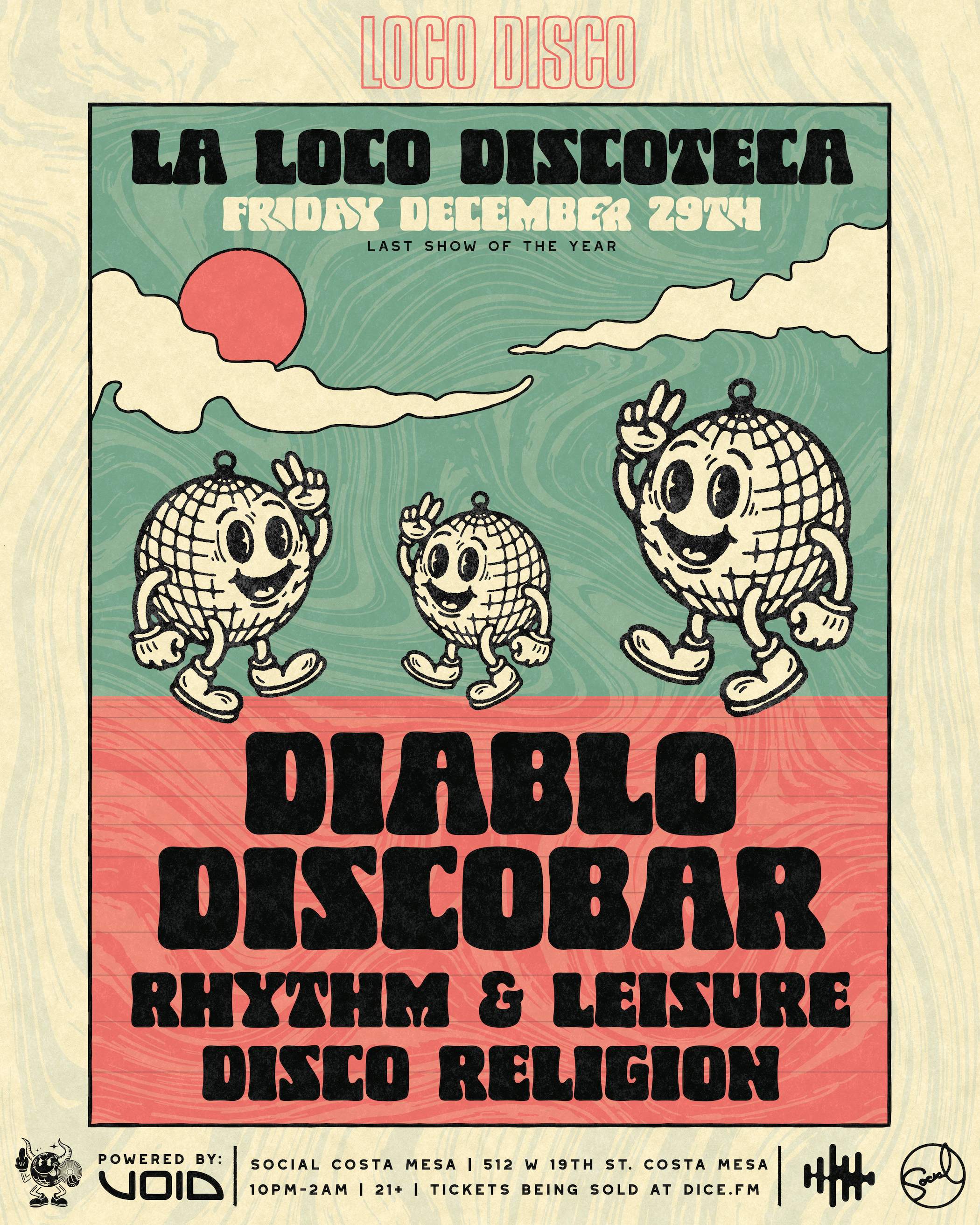 Loco Disco presents DIABLO DISCOBAR at SOCIAL Costa Mesa, Los Angeles