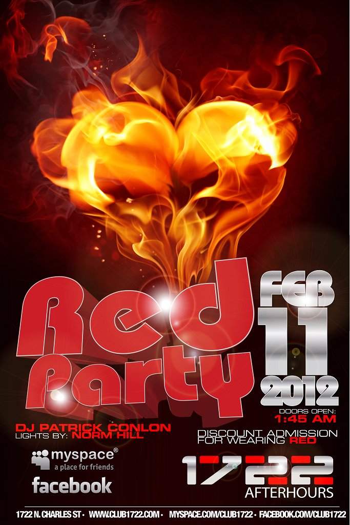 The Red Party at Club 1722 Afterhours, Baltimore