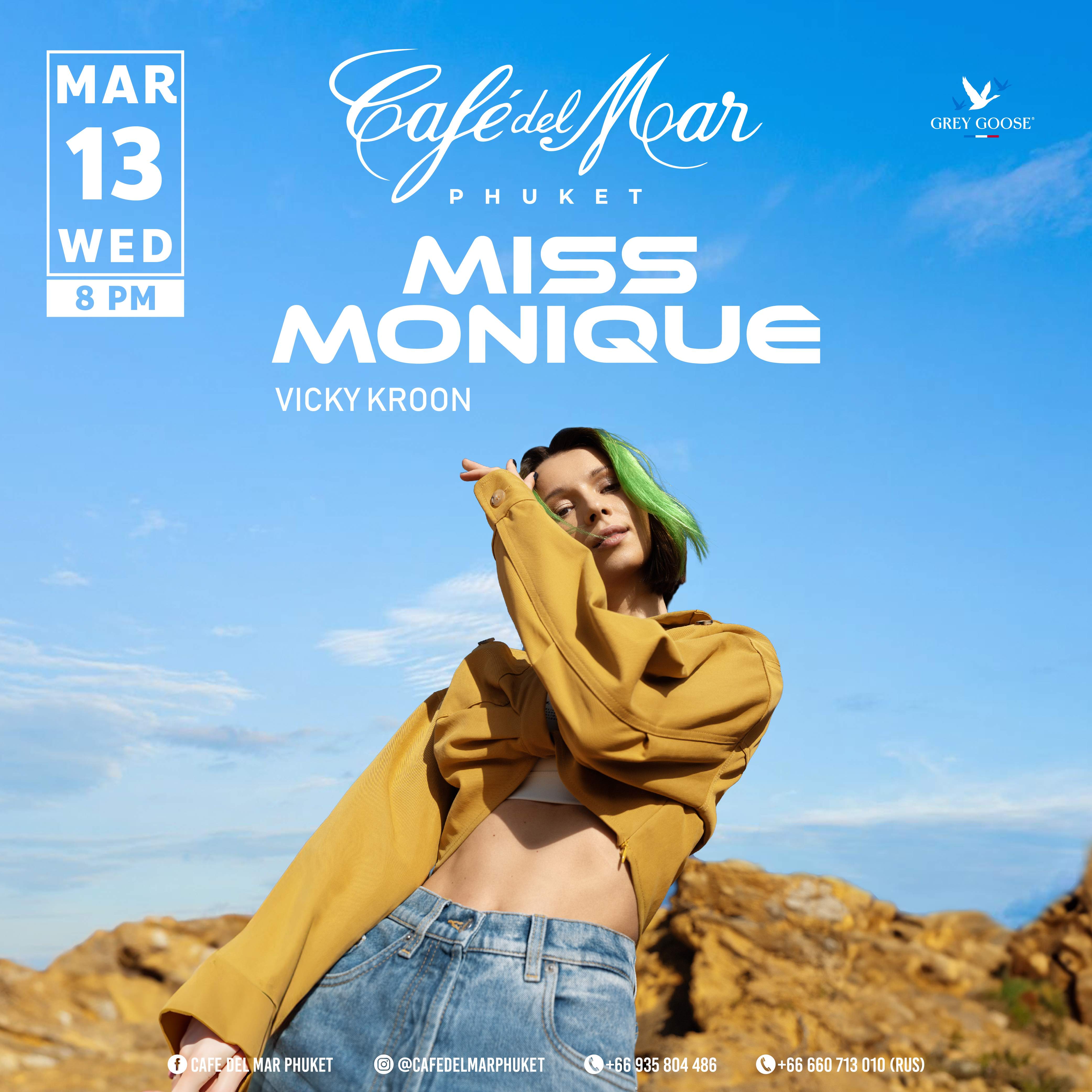 Miss Monique - 13.03.24 at Café del Mar Phuket, Thailand