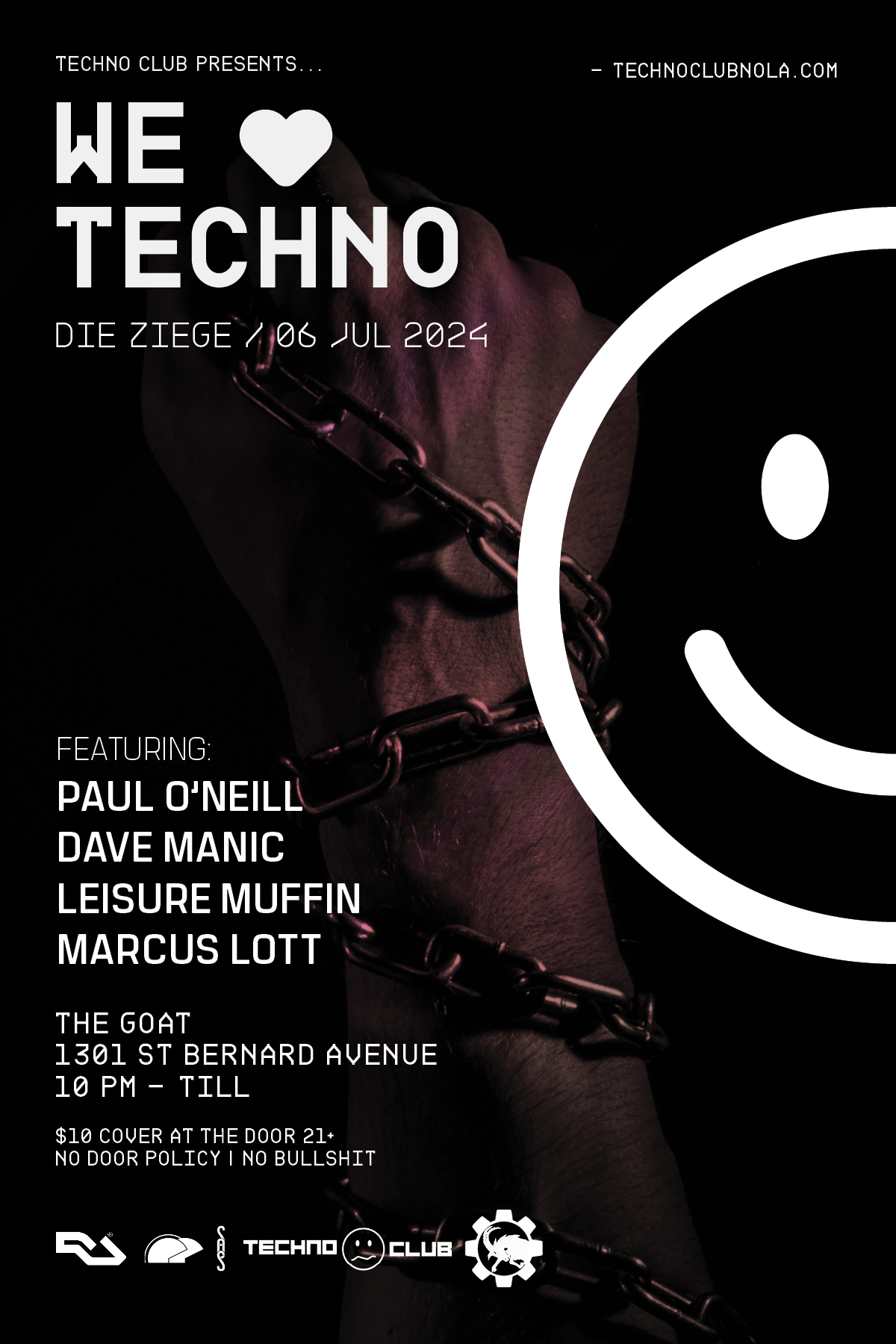 Techno Club presents We Love Techno 2.0 at The Goat, New Orleans
