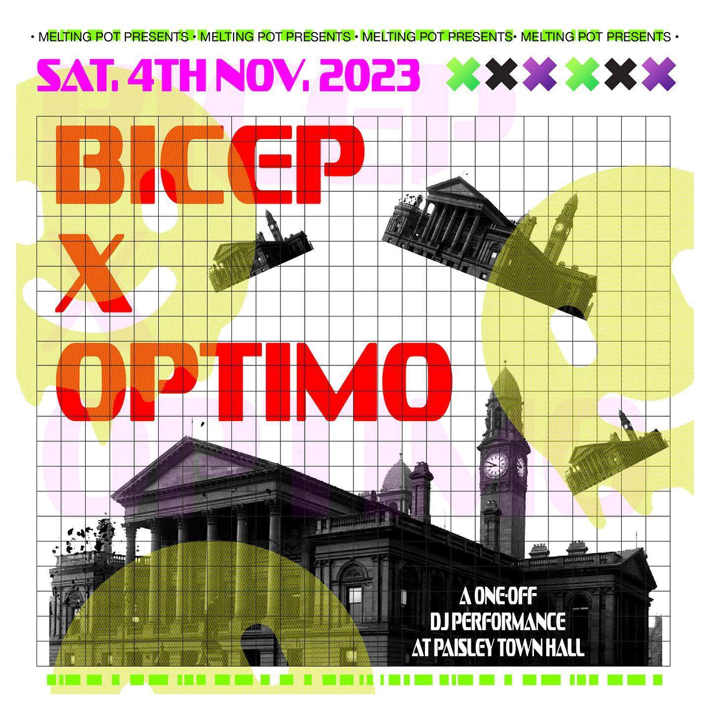 Bicep x Optimo all night long at Paisley Town Hall, Glasgow