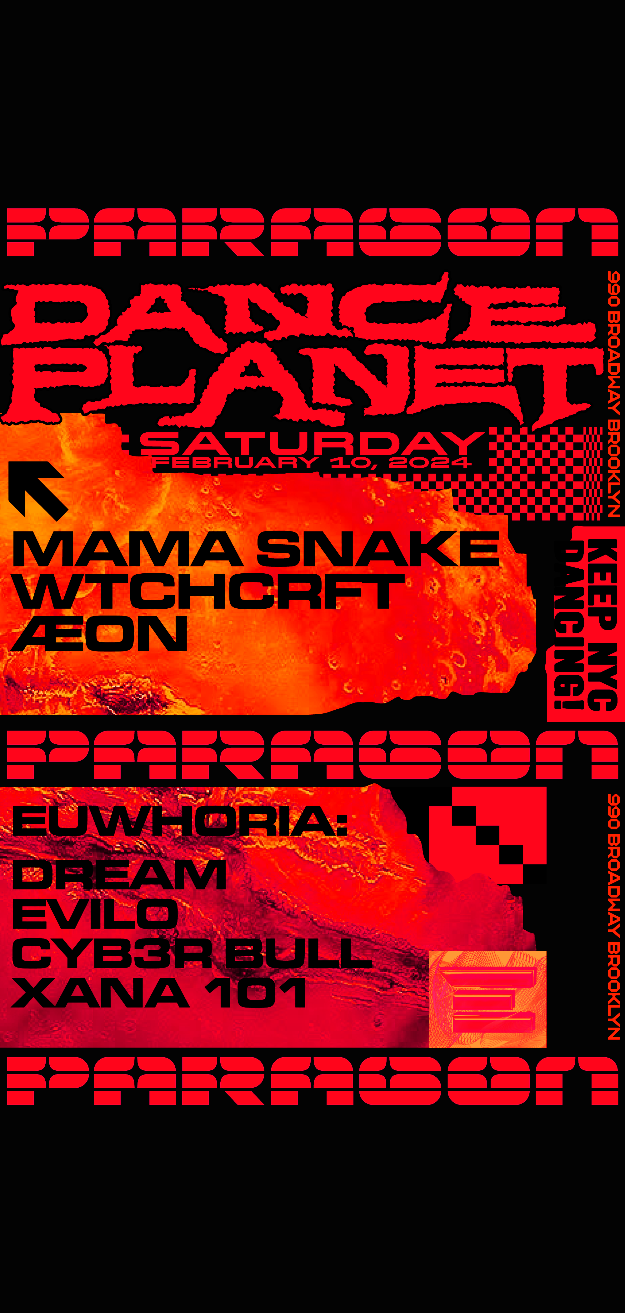 DANCE PLANET: Mama Snake, WTCHCRFT, ÆON + EUWHORIA at Paragon, New York ...