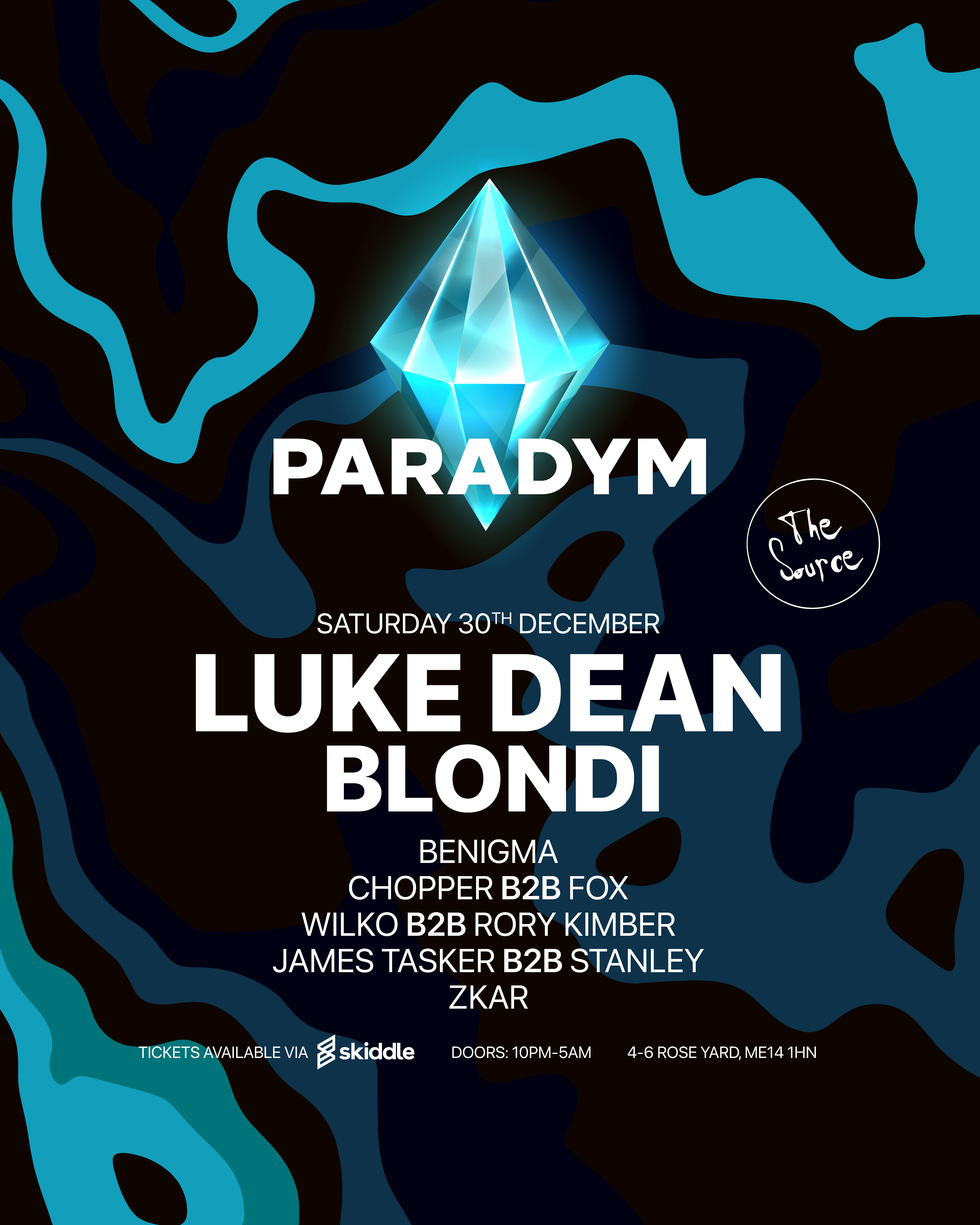 Paradym presents Luke Dean, Blondi at The Source, South + East · Tickets