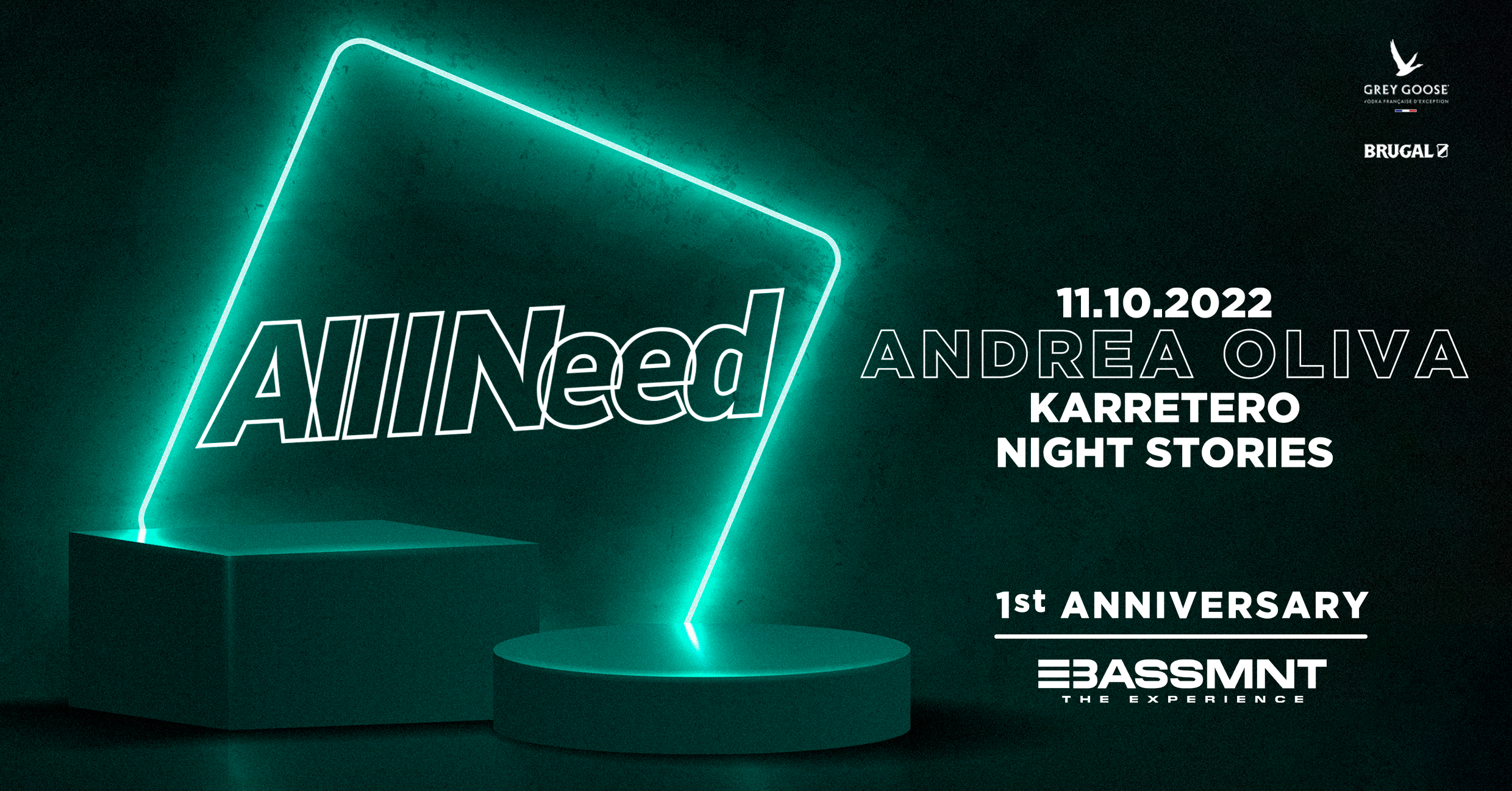 The Bassement 1st Anniversary presents ALL I NEED by Andrea Oliva at ...