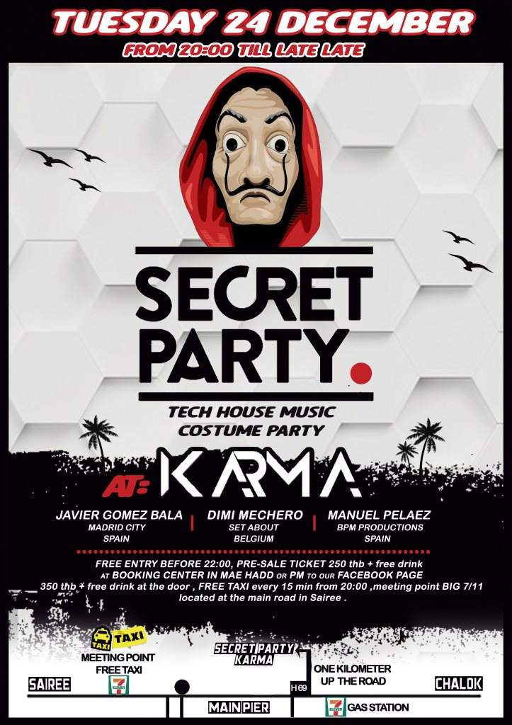 Secret party koh tao en Karma Bar, Tailandia