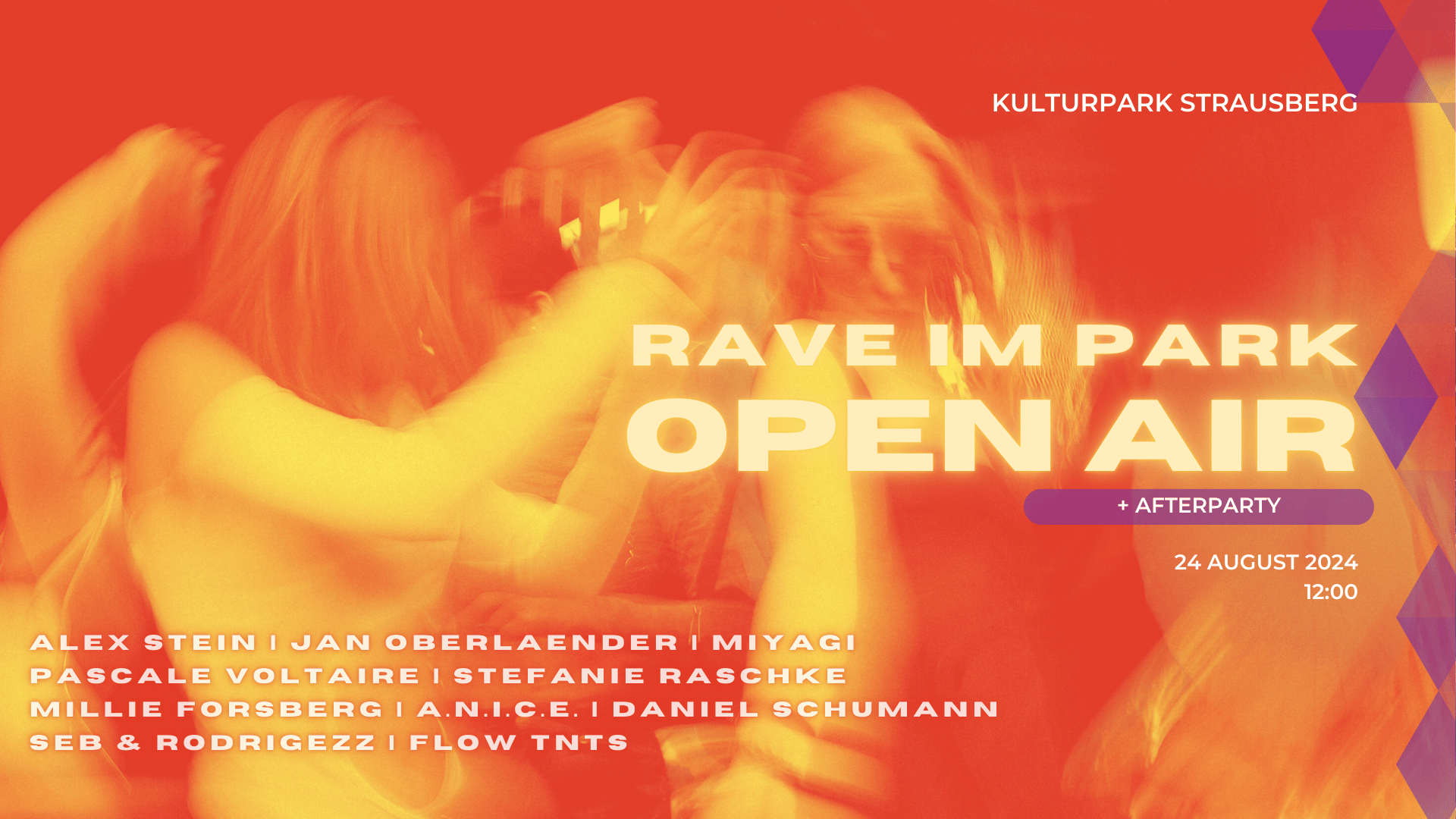 RAVE IM PARK OPEN AIR with Alex Stein, Jan Oberlaender at Kulturpark Strausberg, Berlin