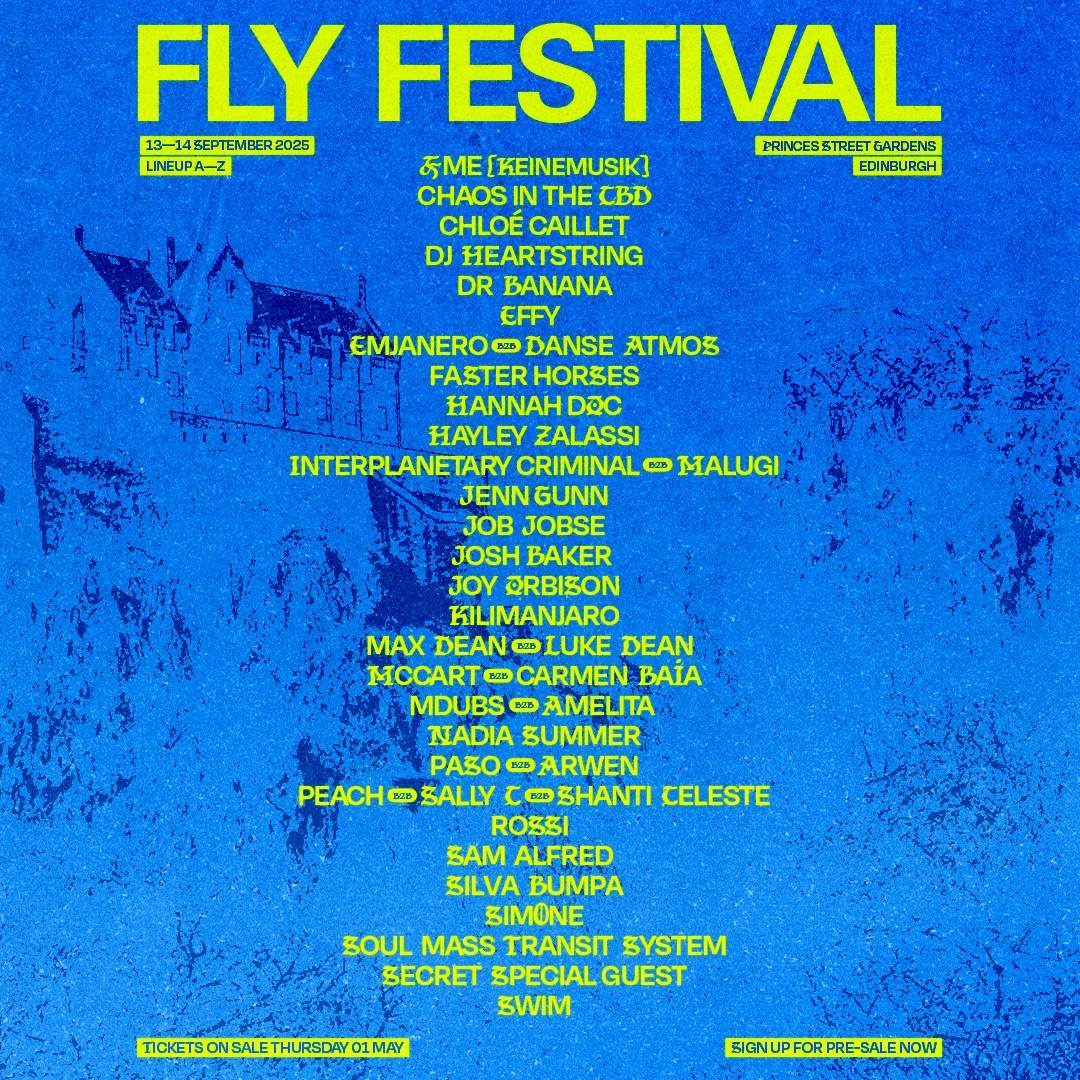 FLY Festival 2025 at Ross Band Stand, Princes Street Gardens, Edinburgh