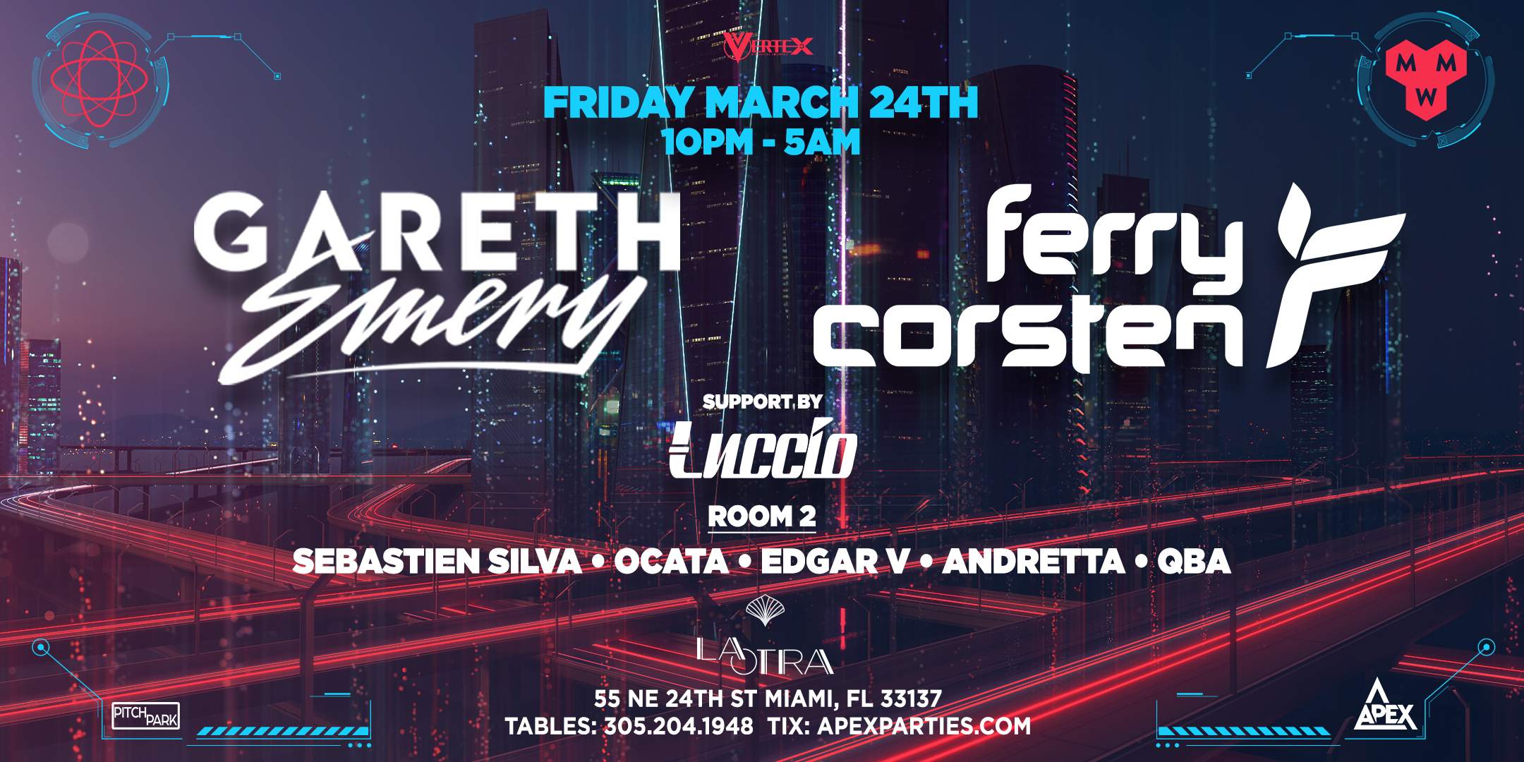 Gareth Emery & Ferry Corsten at La Otra at La Otra Wynwood, Miami