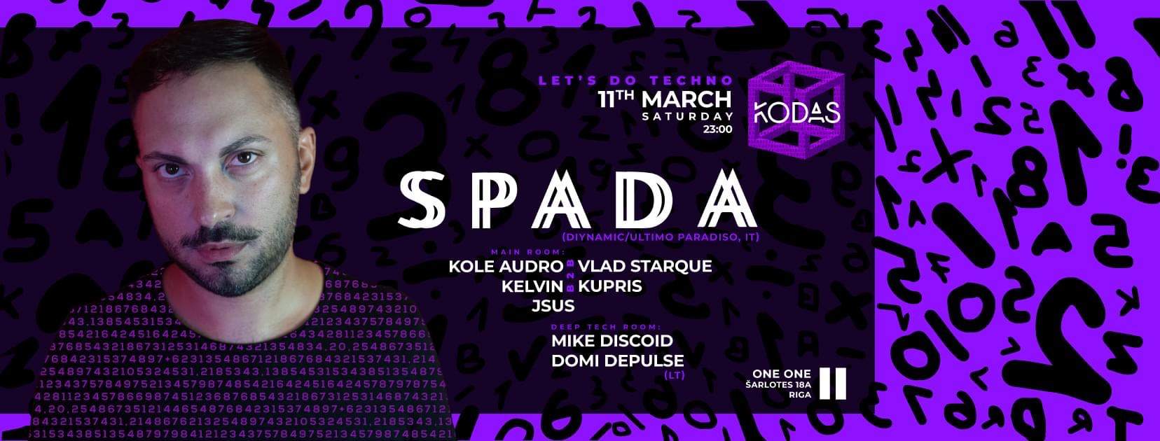 LET'S DO TECHNO x KODAS with Spada (Diynamic/Anjunabeats/Armada) at One ...