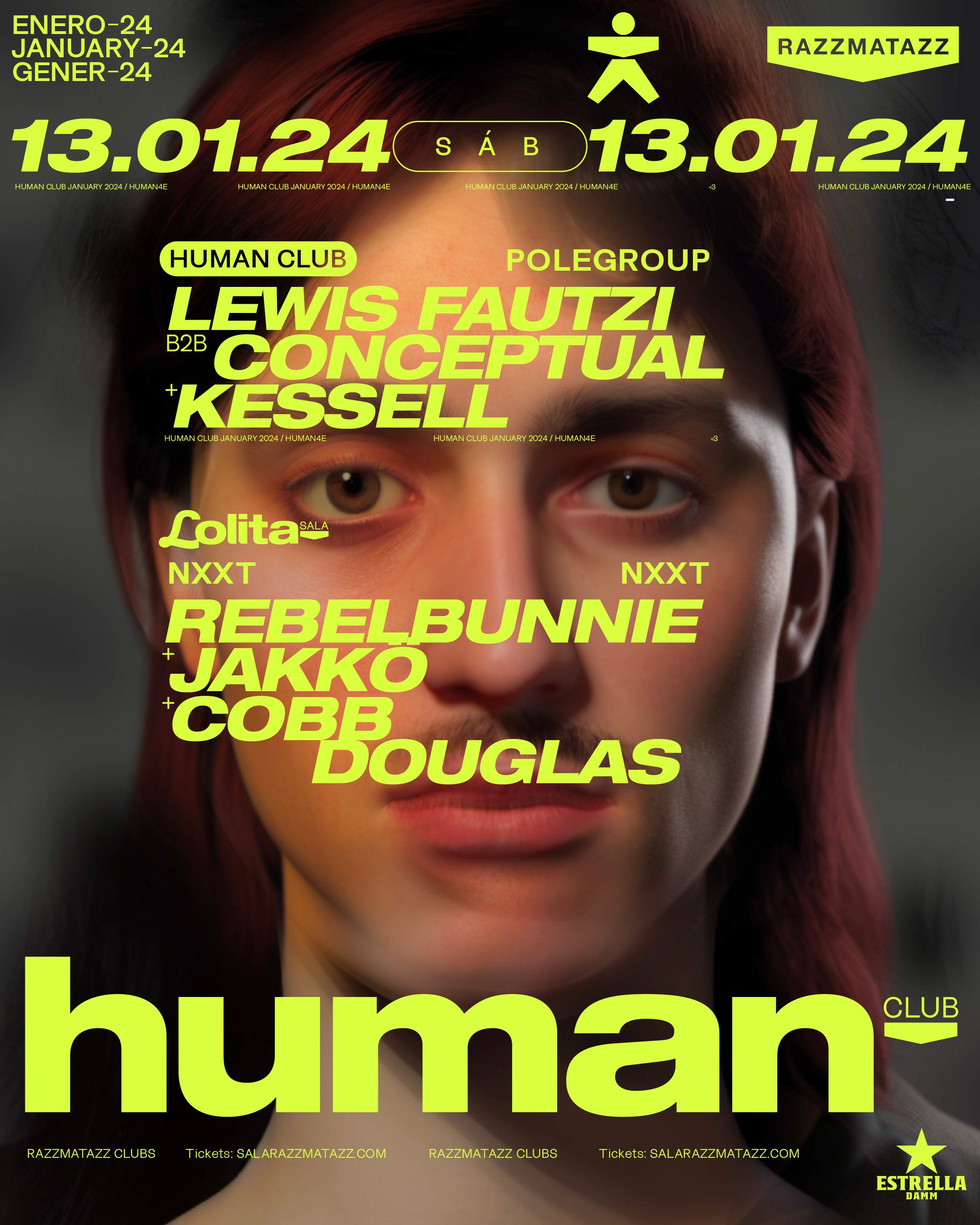 HUMAN presents: POLEGROUP: Lewis Fautzi B2B CONCEPTUAL at Human Club, Barcelona