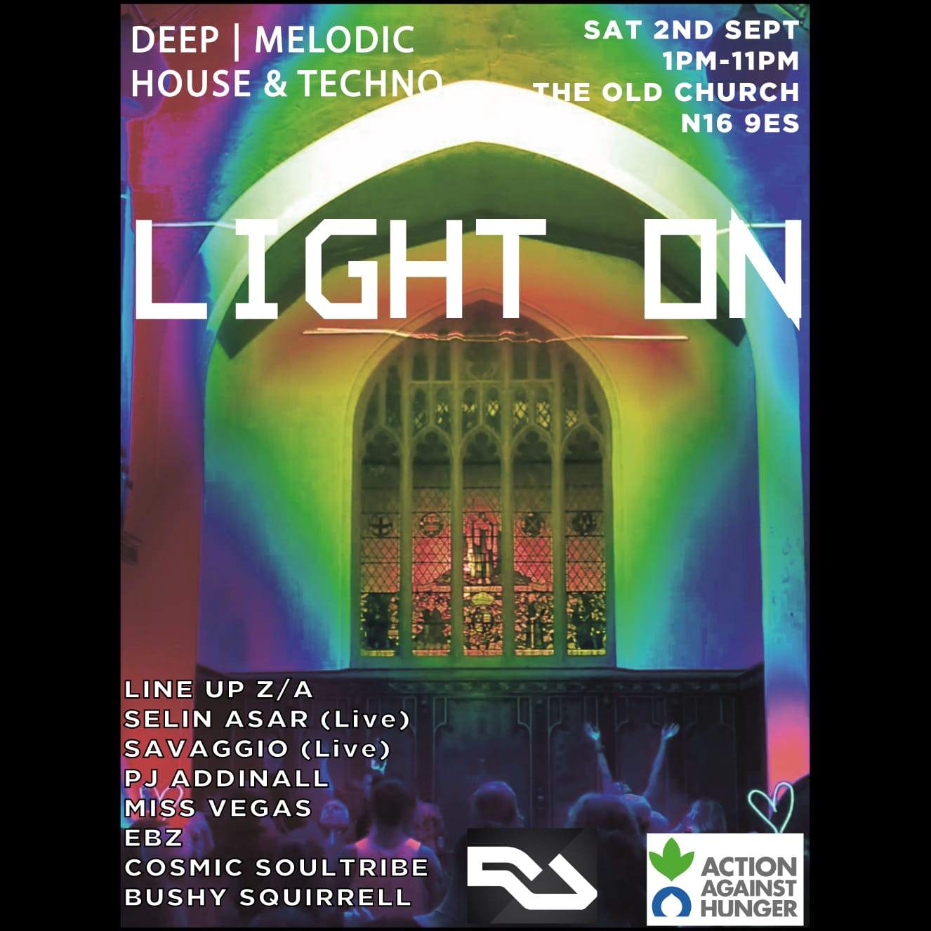 LIGHT ON - DAY RAVE bei The Old Church, London
