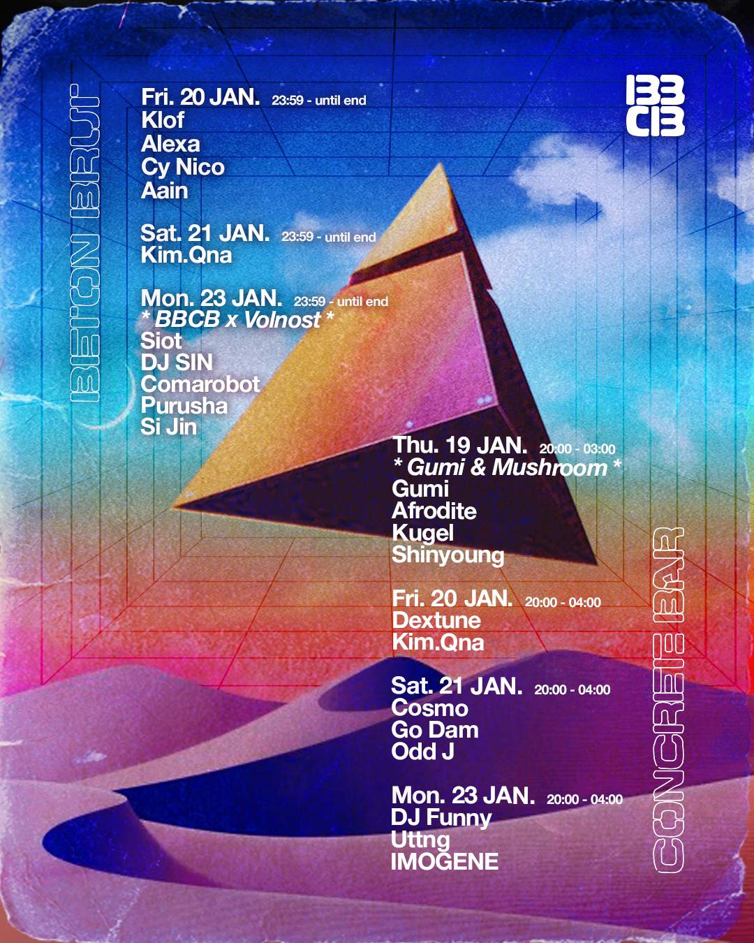 BBCB: Sat 21st Jan at BBCB: Beton Brut+Concrete Bar, Seoul